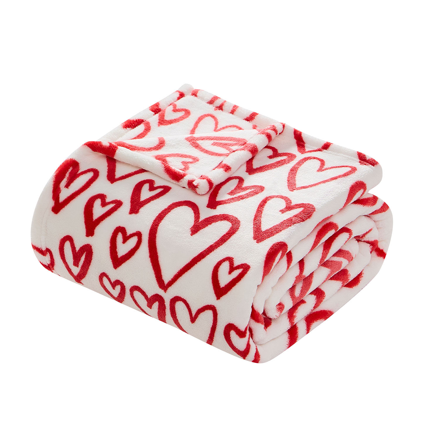 Illustrated Hearts Throw Blanket, 50x70 - Pillows & Blankets | Hallmark