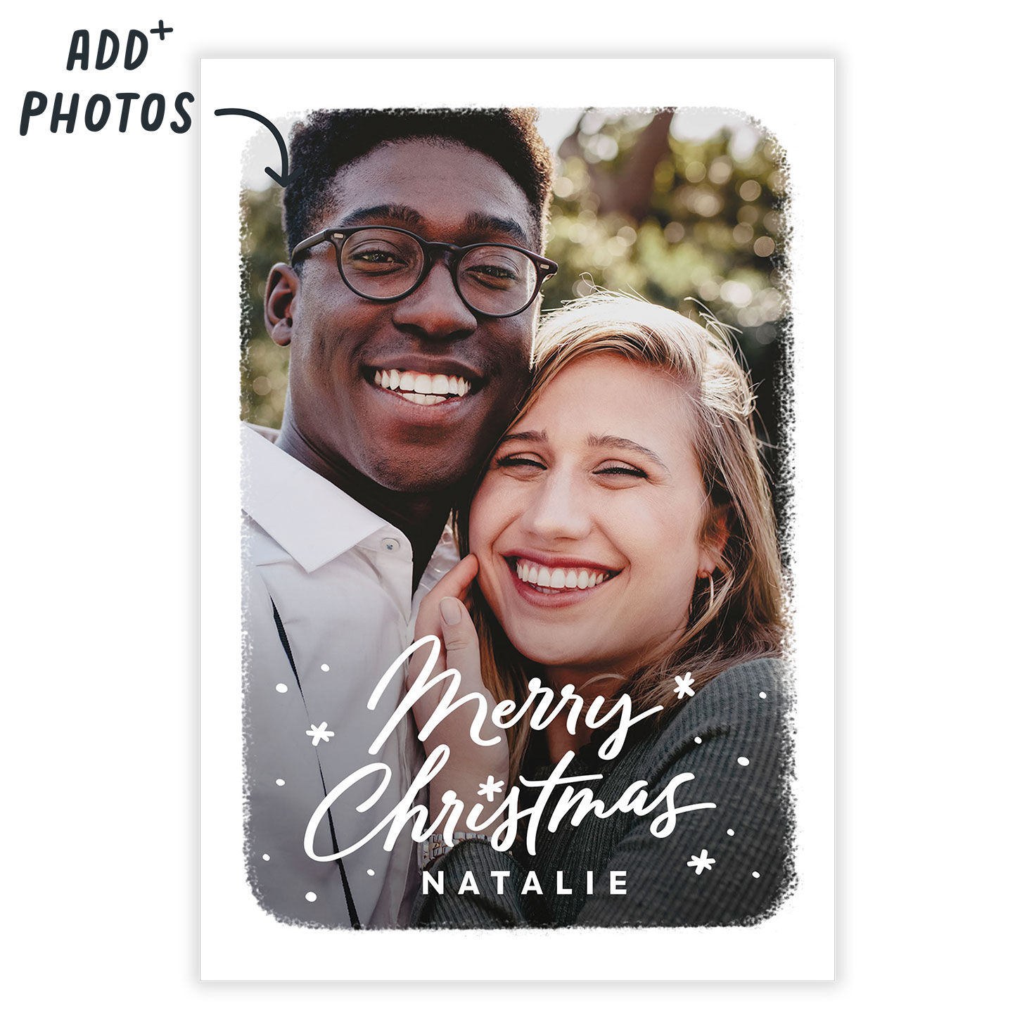 White Frame and Snow Christmas eCard - eCards | Hallmark