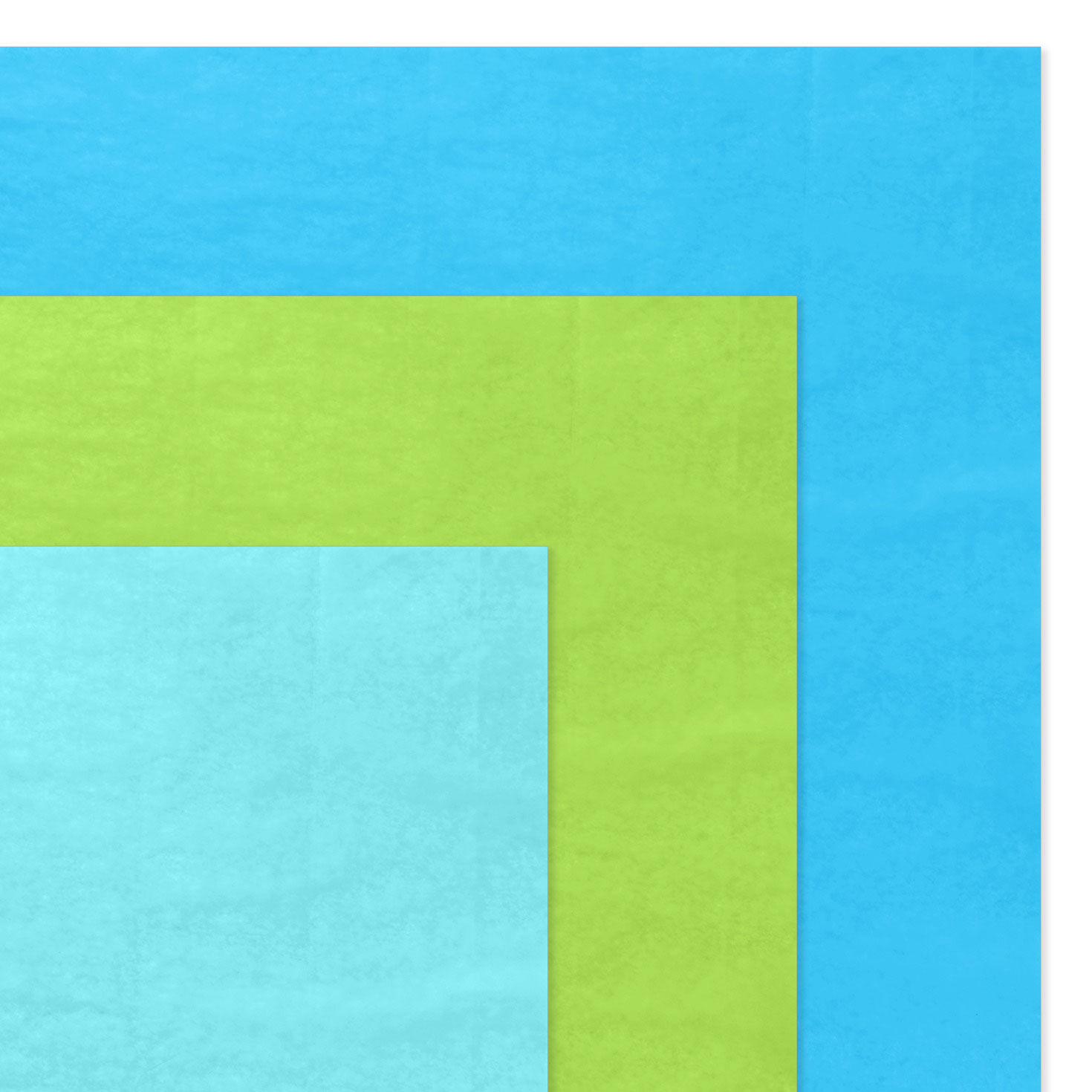 Solid Blue/Citrus Green/Aqua 3-Pack Assortment Tissue Paper, 12 sheets ...