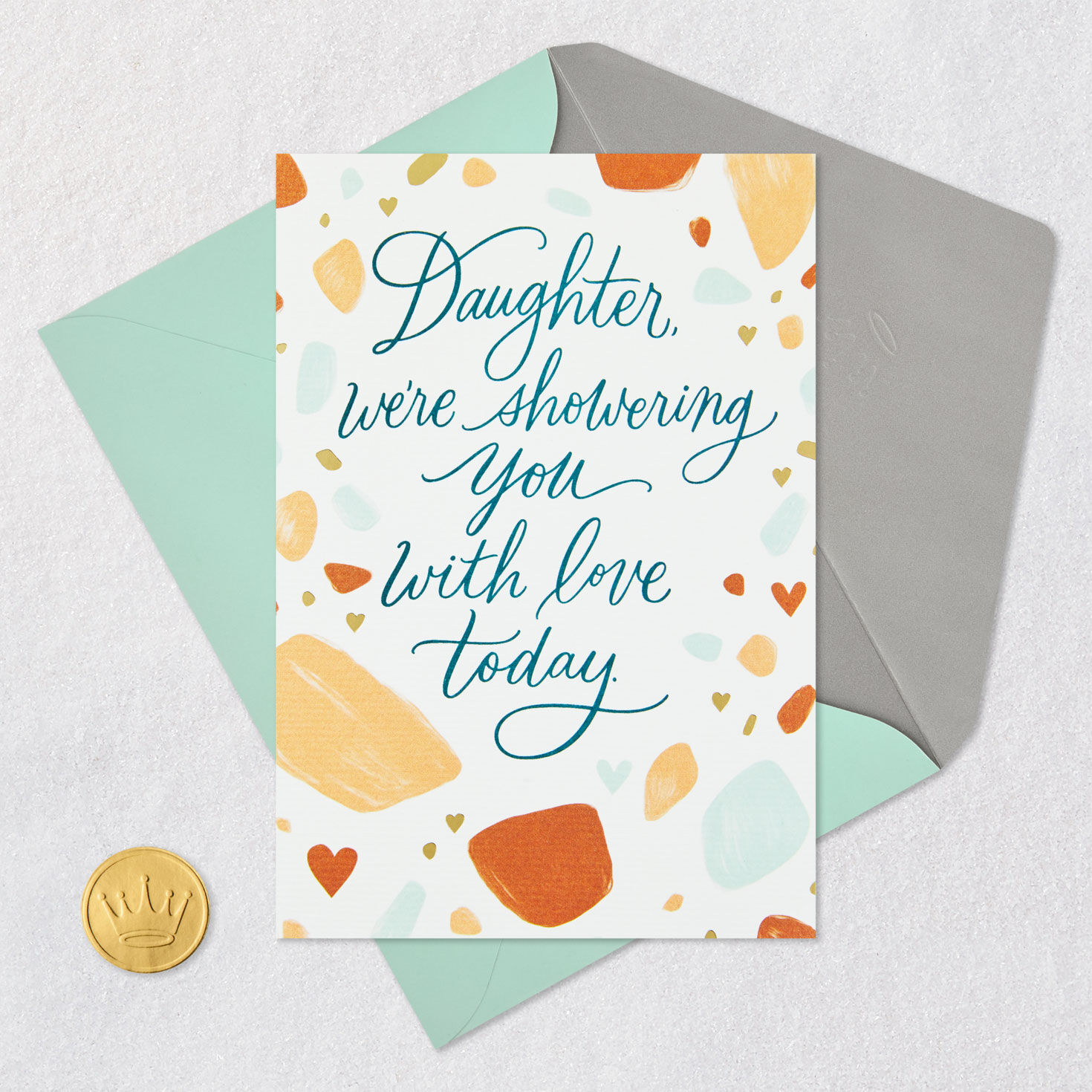 We're Showering You With Love Bridal Shower Card for Daughter ...