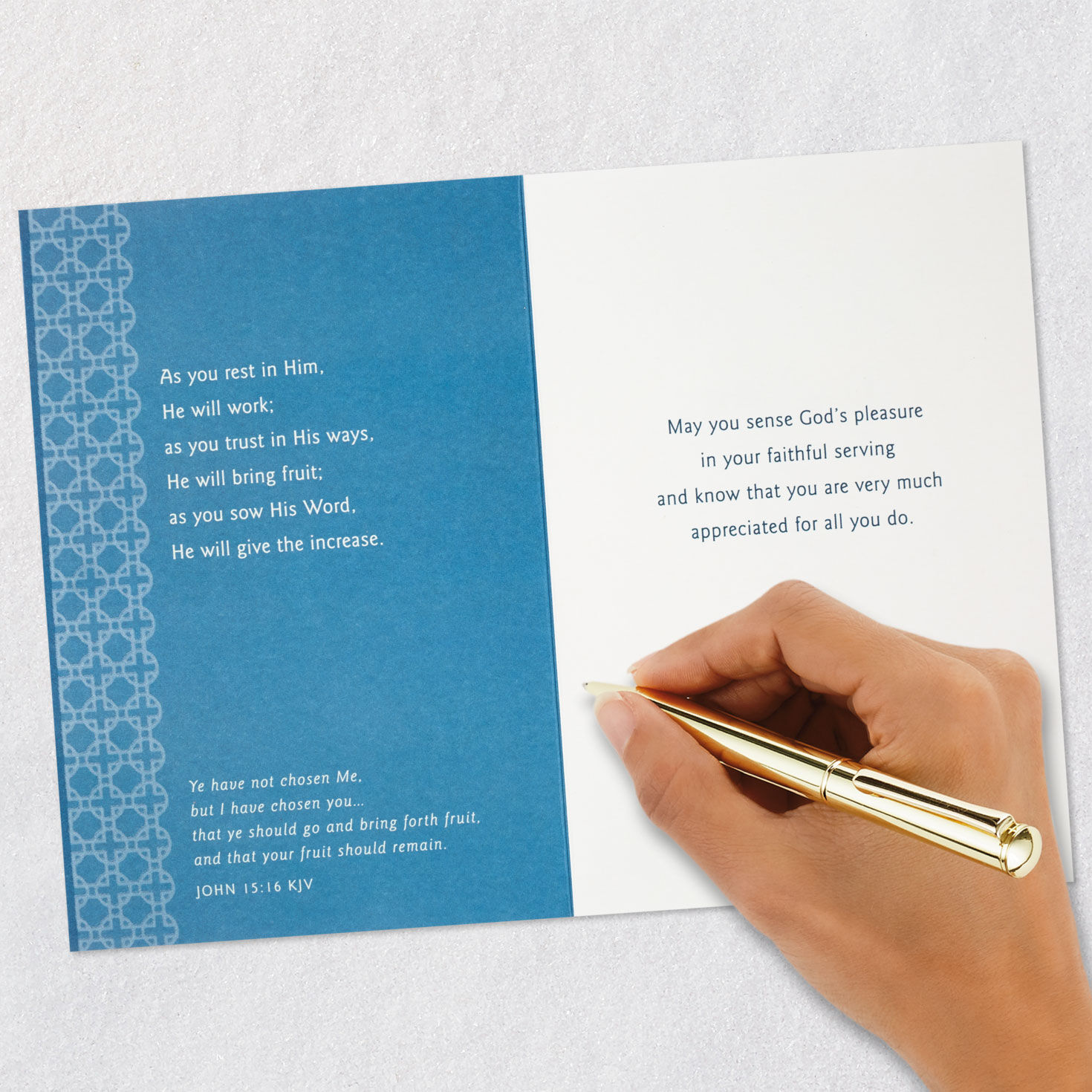 With Appreciation for Your Ministry Religious Thank You Card - Greeting ...