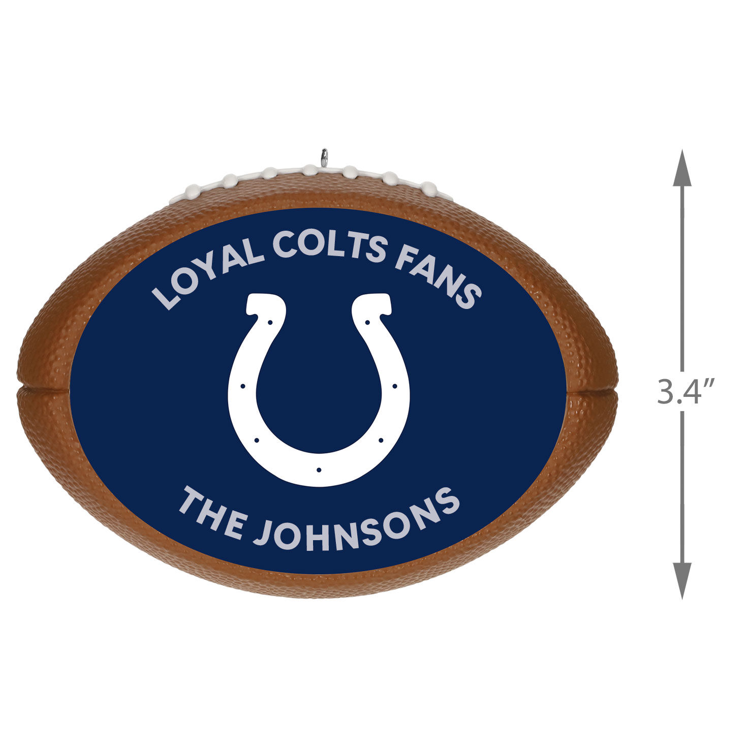 NFL Indianapolis Colts Football Personalized Ornament, Custom Text ...