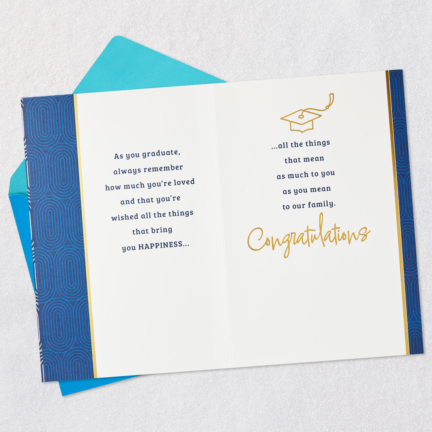 Wishing You All the Happiness Graduation Card for Grandson - Greeting ...