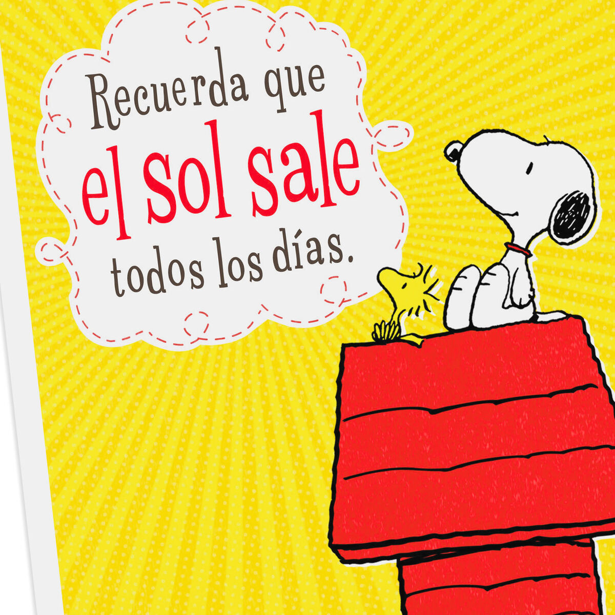 Peanuts® Snoopy Spanish-Language Encouragement Card - Greeting Cards ...