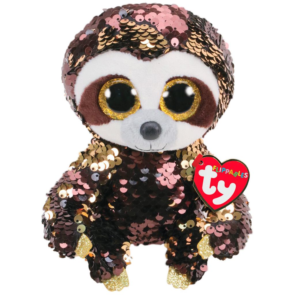Ty Flippables Small Dangler Sloth Sequin Stuffed Animal, 6" - Classic ...