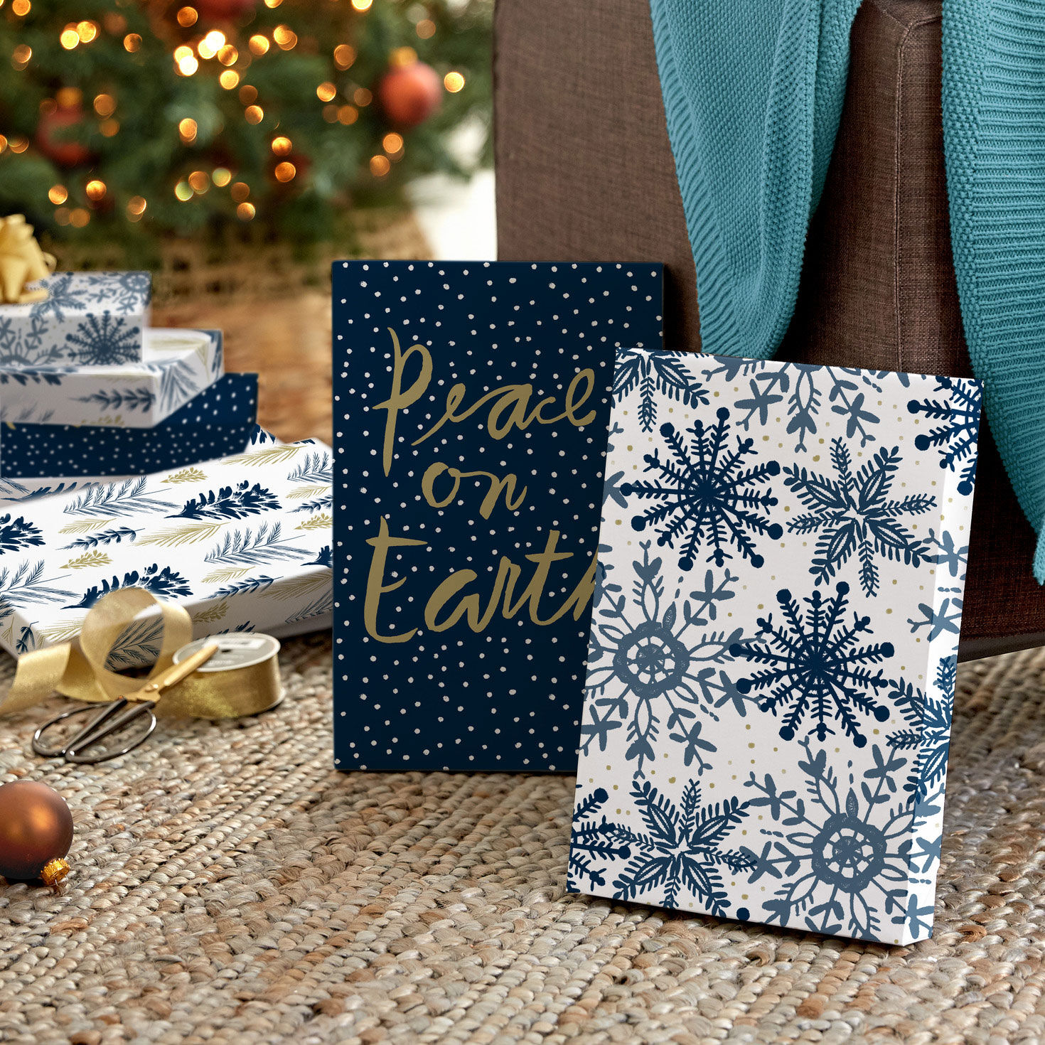 Winter Wonder 12-Pack Assorted Medium Gift Box Bundle - Gift Boxes ...