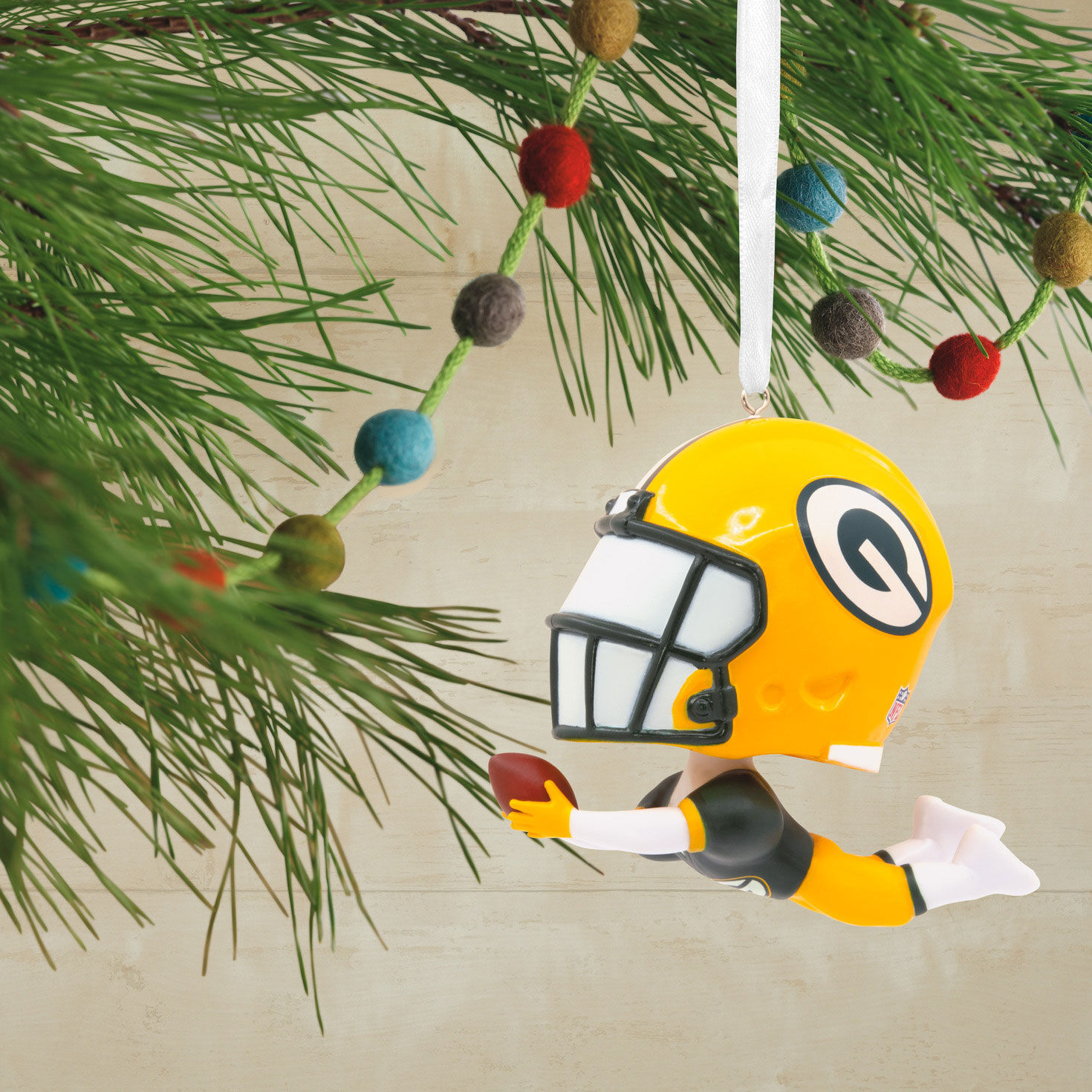 NFL Green Bay Packers Bouncing Buddy Hallmark Ornament - Hallmark ...
