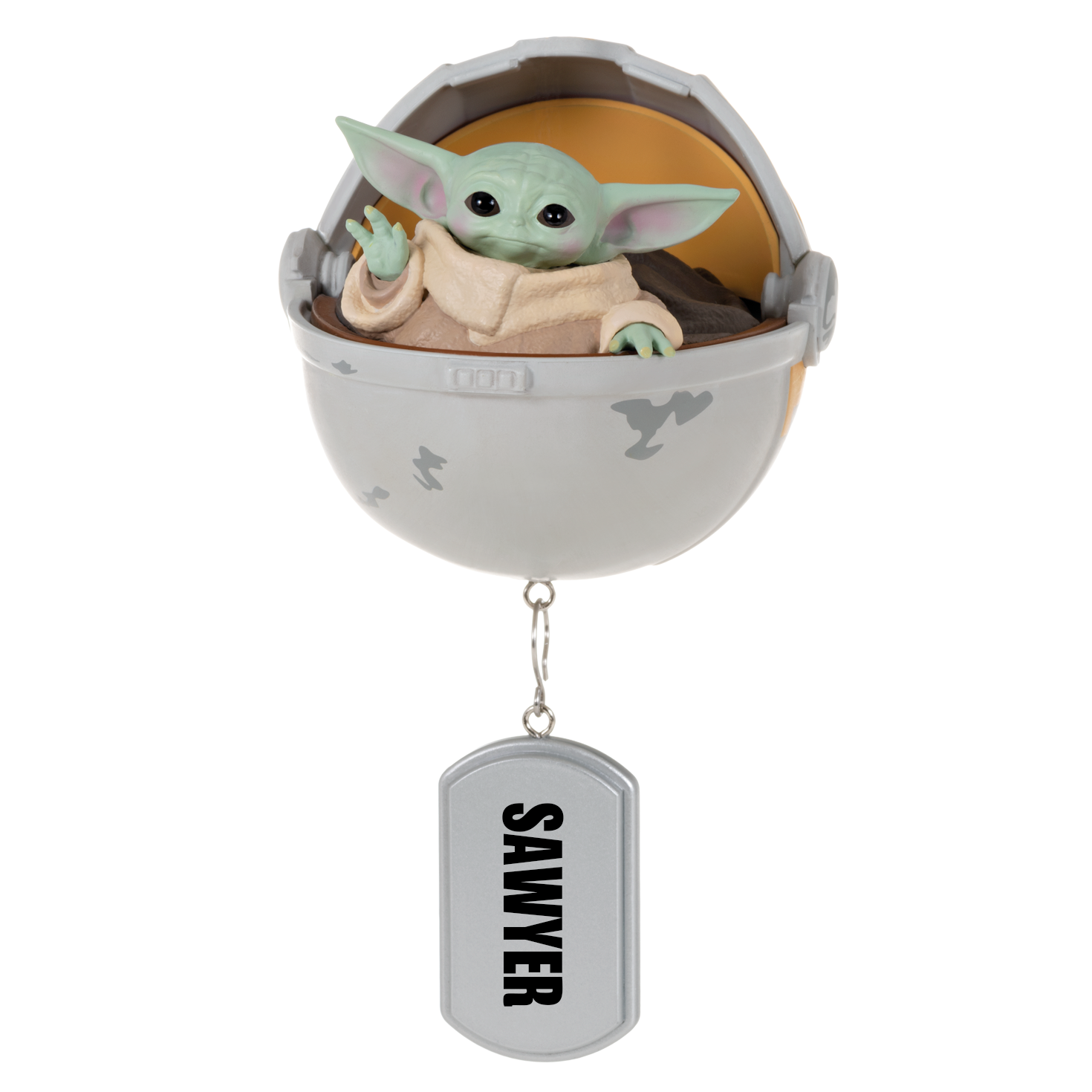 Star Wars: The Mandalorian™ Grogu™ in Hovering Pram Personalized ...