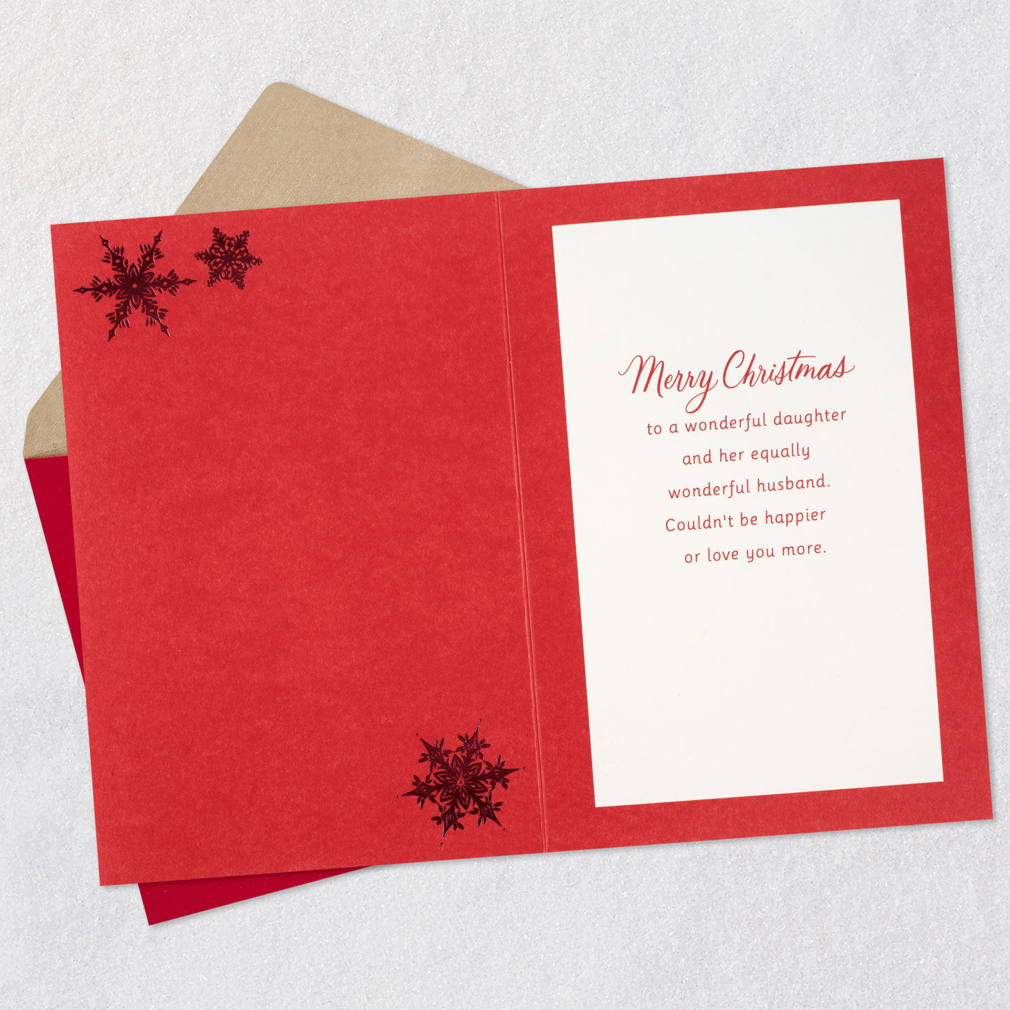 Love, Joy, Hope Christmas Card for Daughter and Husband - Greeting ...