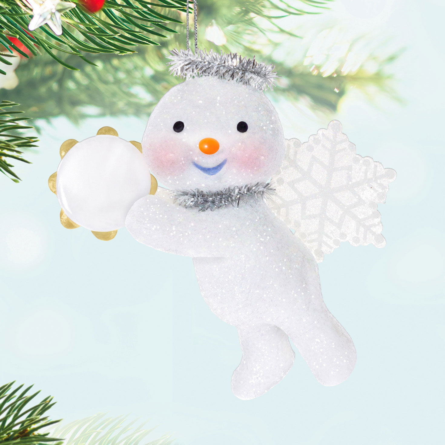 Snow Angel With Tambourine Ornament - Keepsake Ornaments | Hallmark