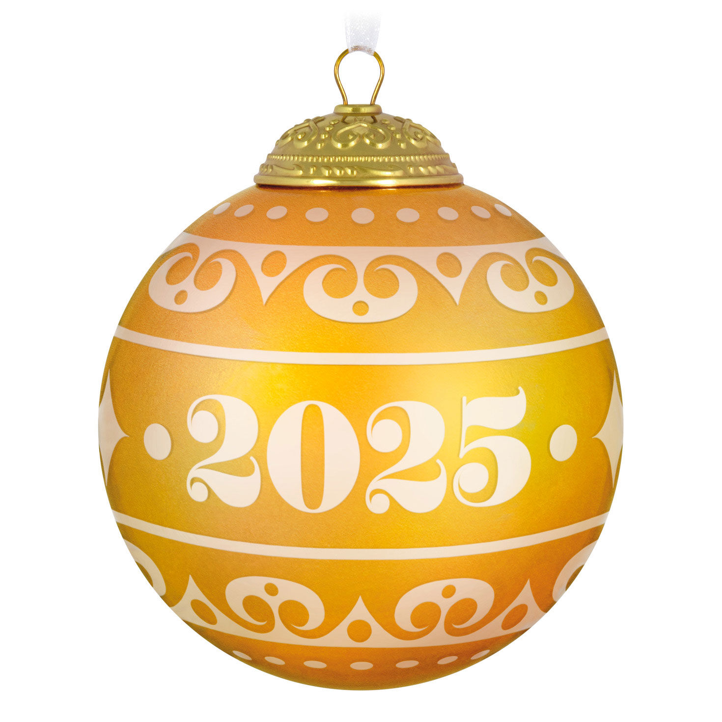 Christmas Commemorative 2025 Ball Glass Ornament - Keepsake Ornaments ...