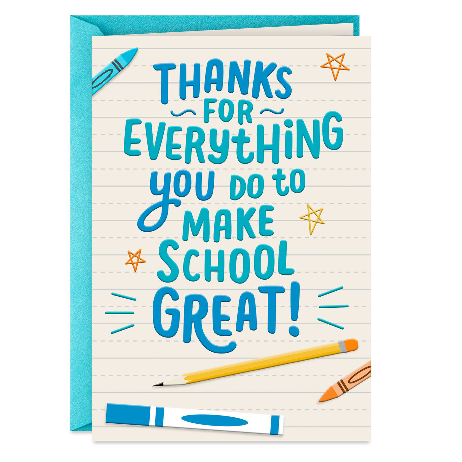 You Make School Great Thank You Card From Kids - Greeting Cards | Hallmark
