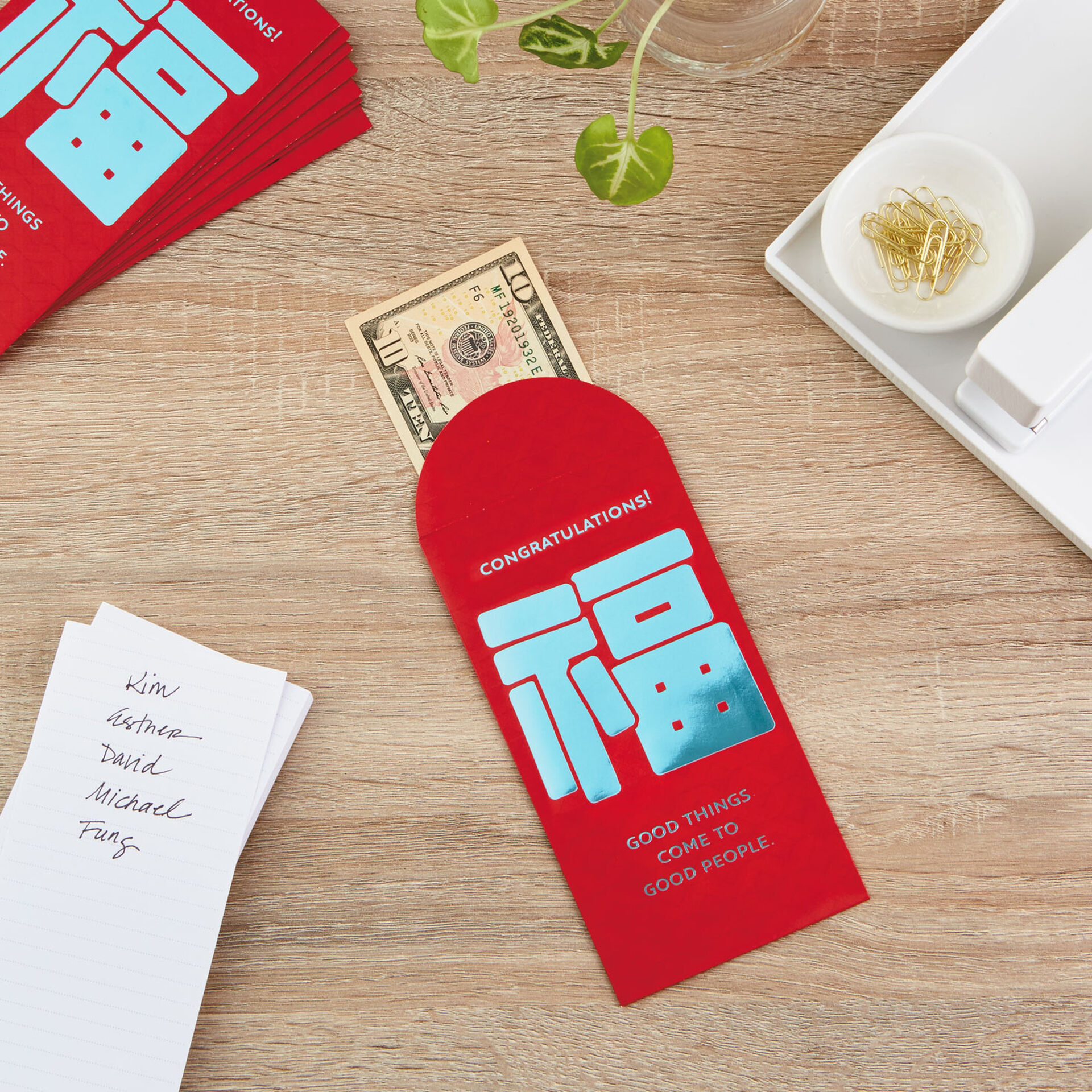 Congratulations Red Lai See Envelopes, Pack of 8 - Boxed Cards - Hallmark