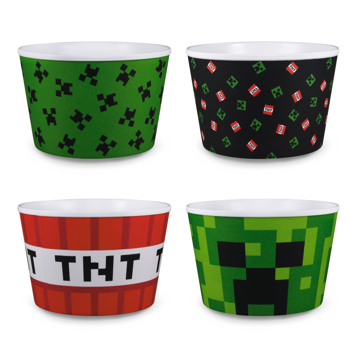 Minecraft Popcorn Bowls, Set of 4 - Serveware | Hallmark