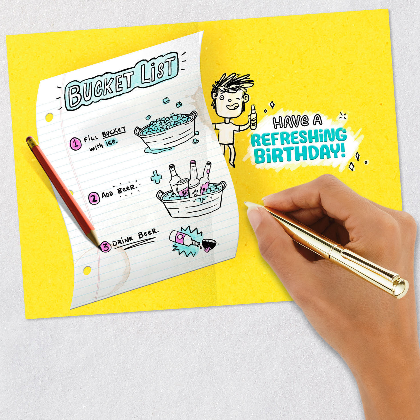 Bucket List Funny Birthday Card - Greeting Cards | Hallmark