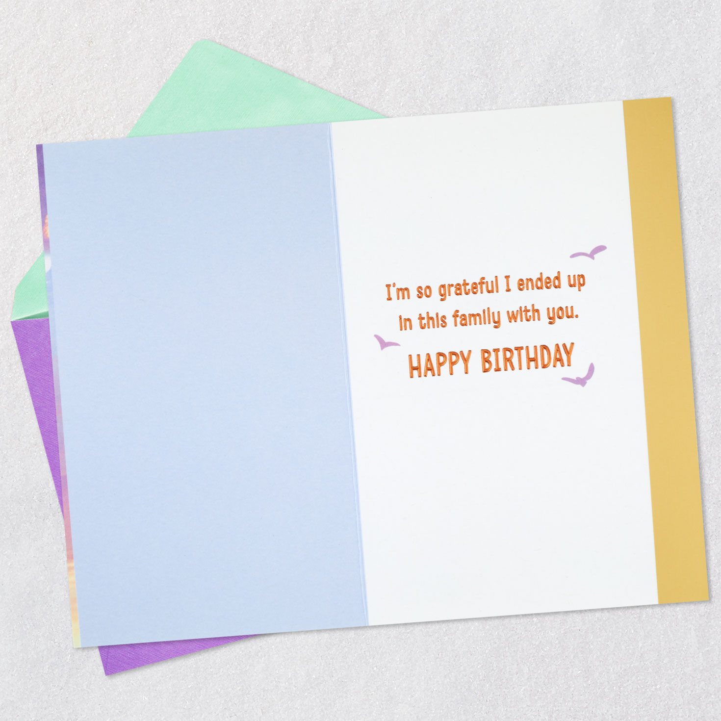 Grateful to Be in This Family Birthday Card for Relative - Greeting ...