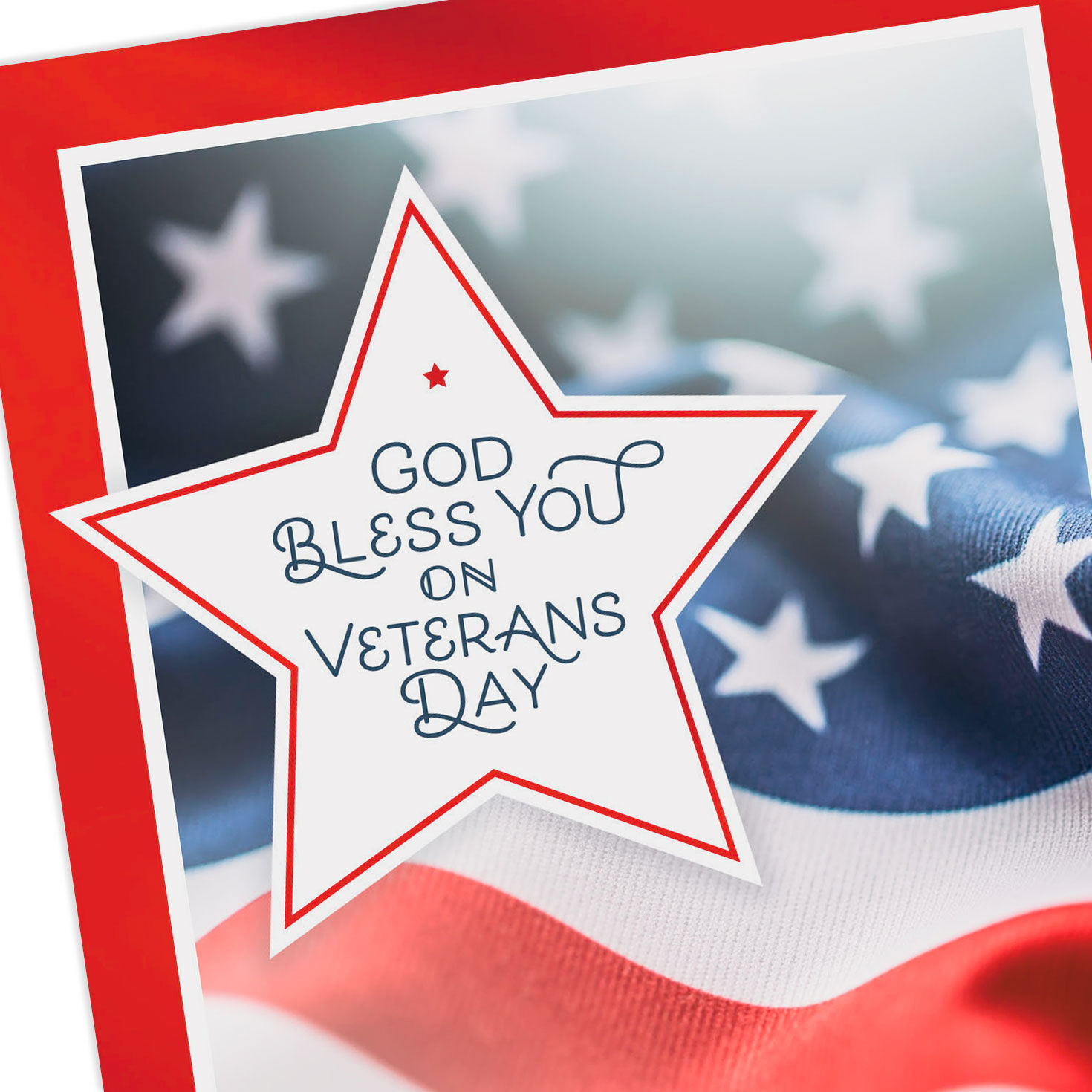 American Flag Veterans Day With God