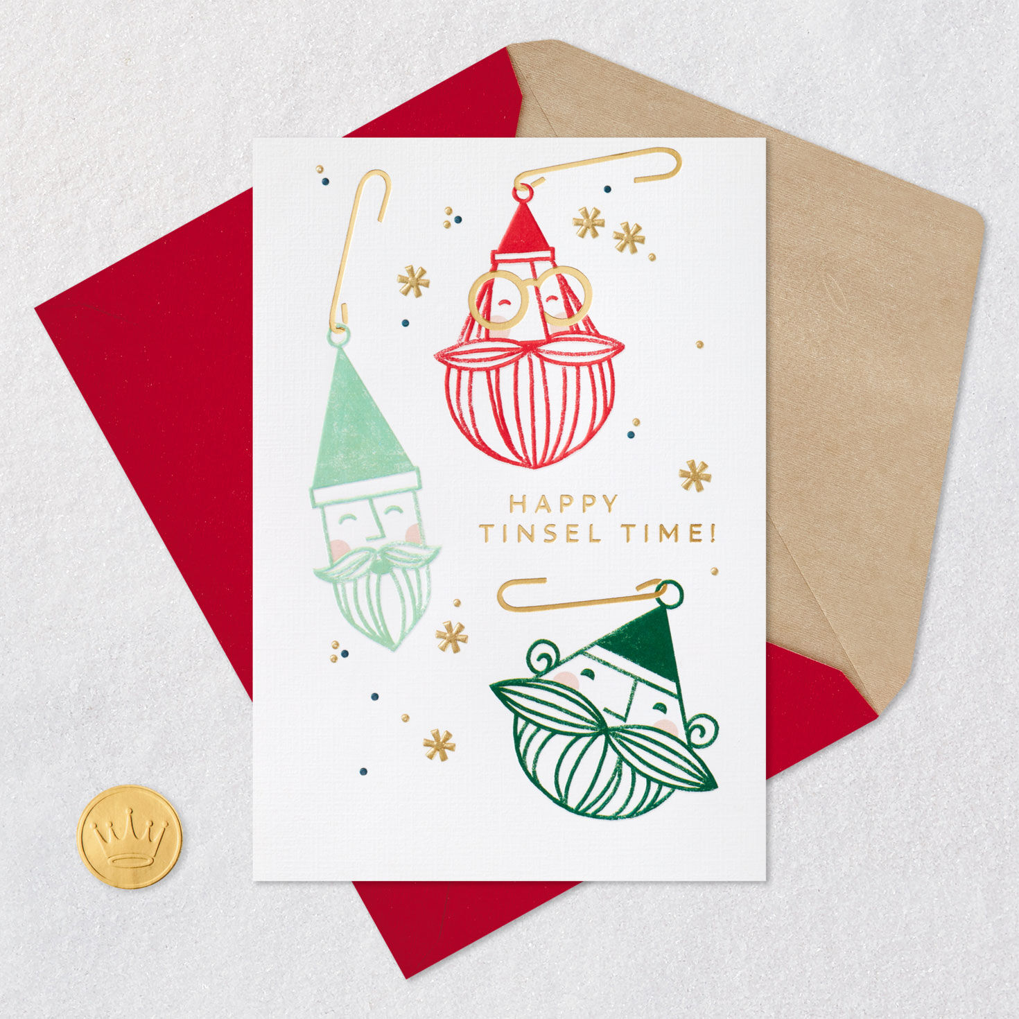 Happy Tinsel Time Christmas Card - Greeting Cards | Hallmark