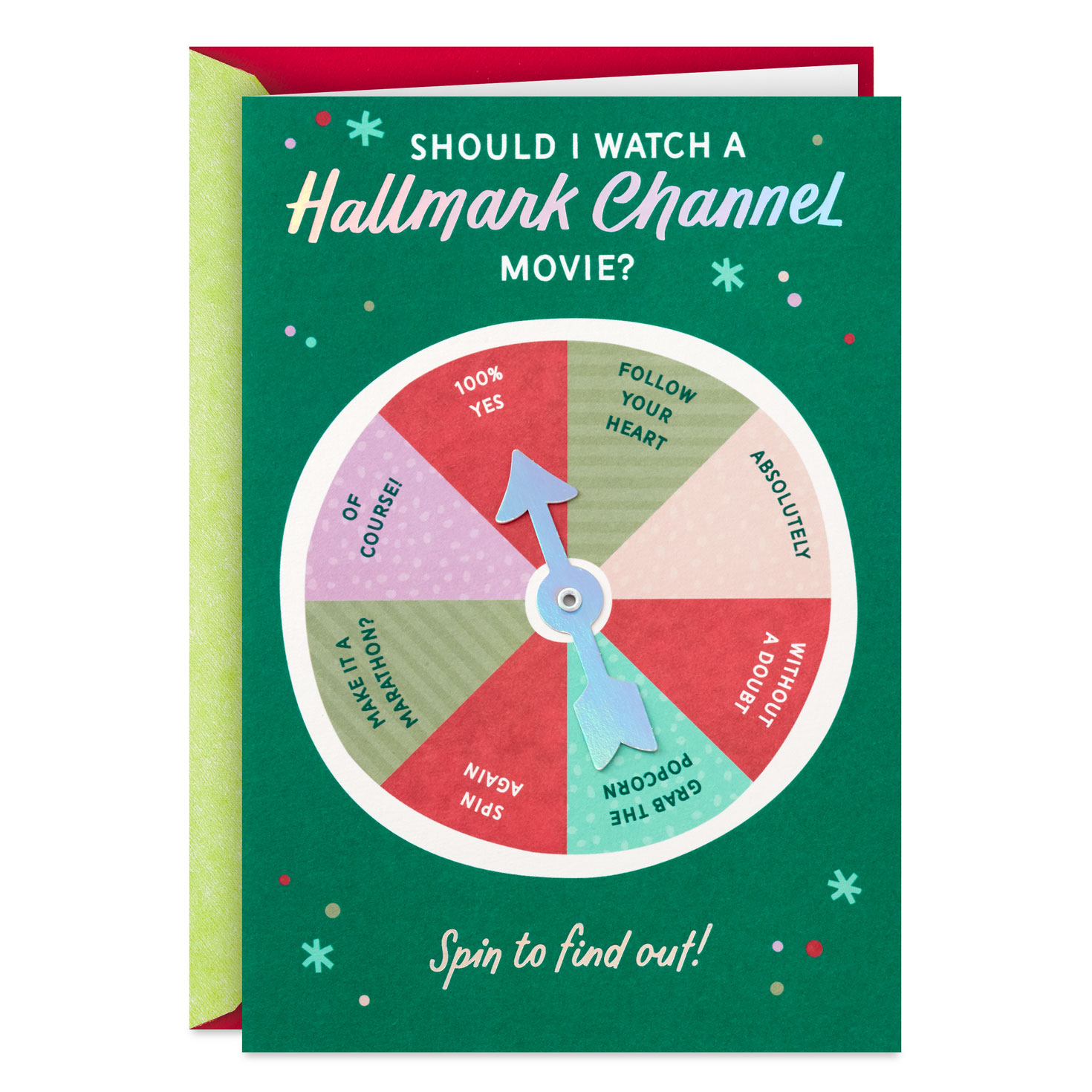 Hallmark Channel Christmas Movie Christmas Card With Spinner Wheel ...