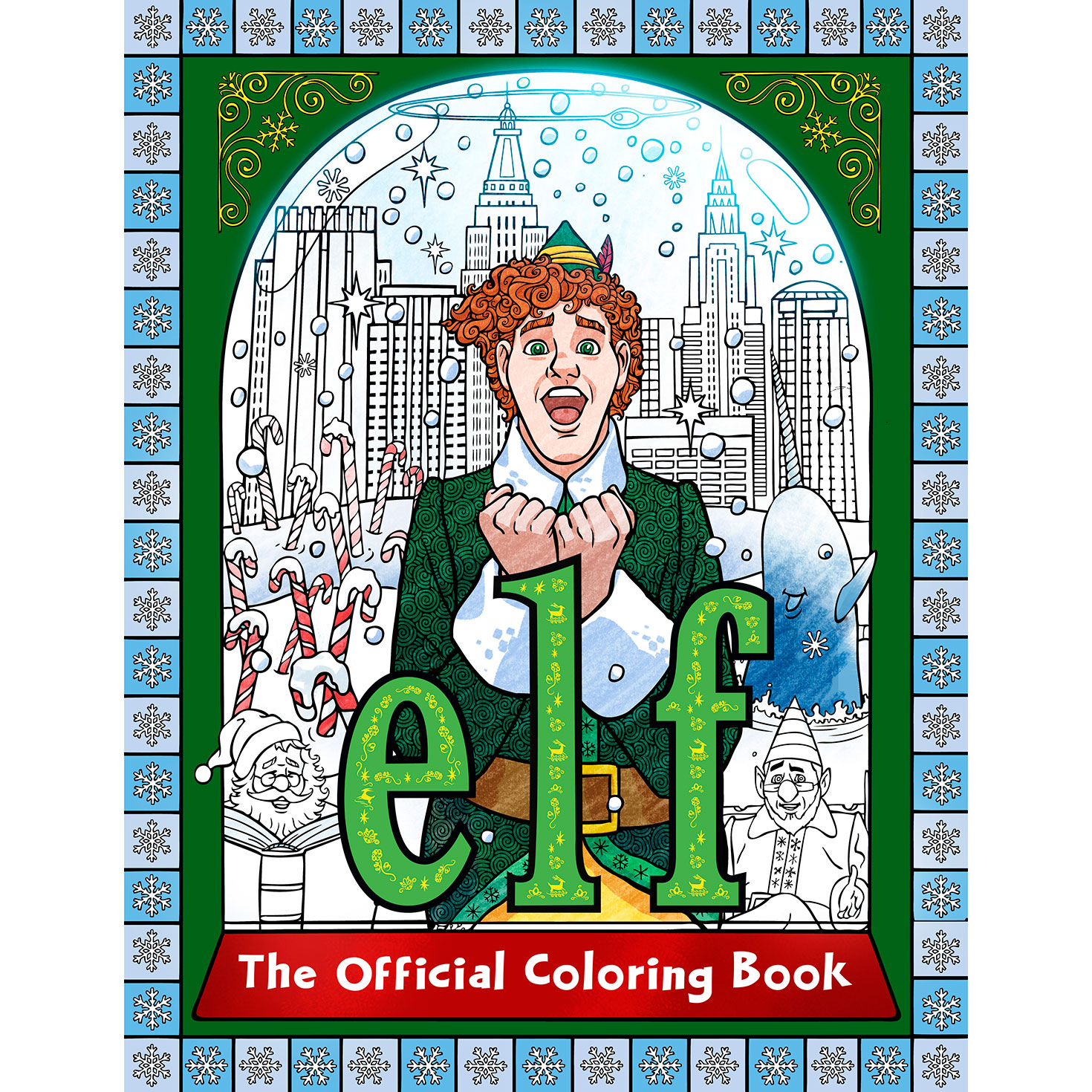 free elf movie coloring pages