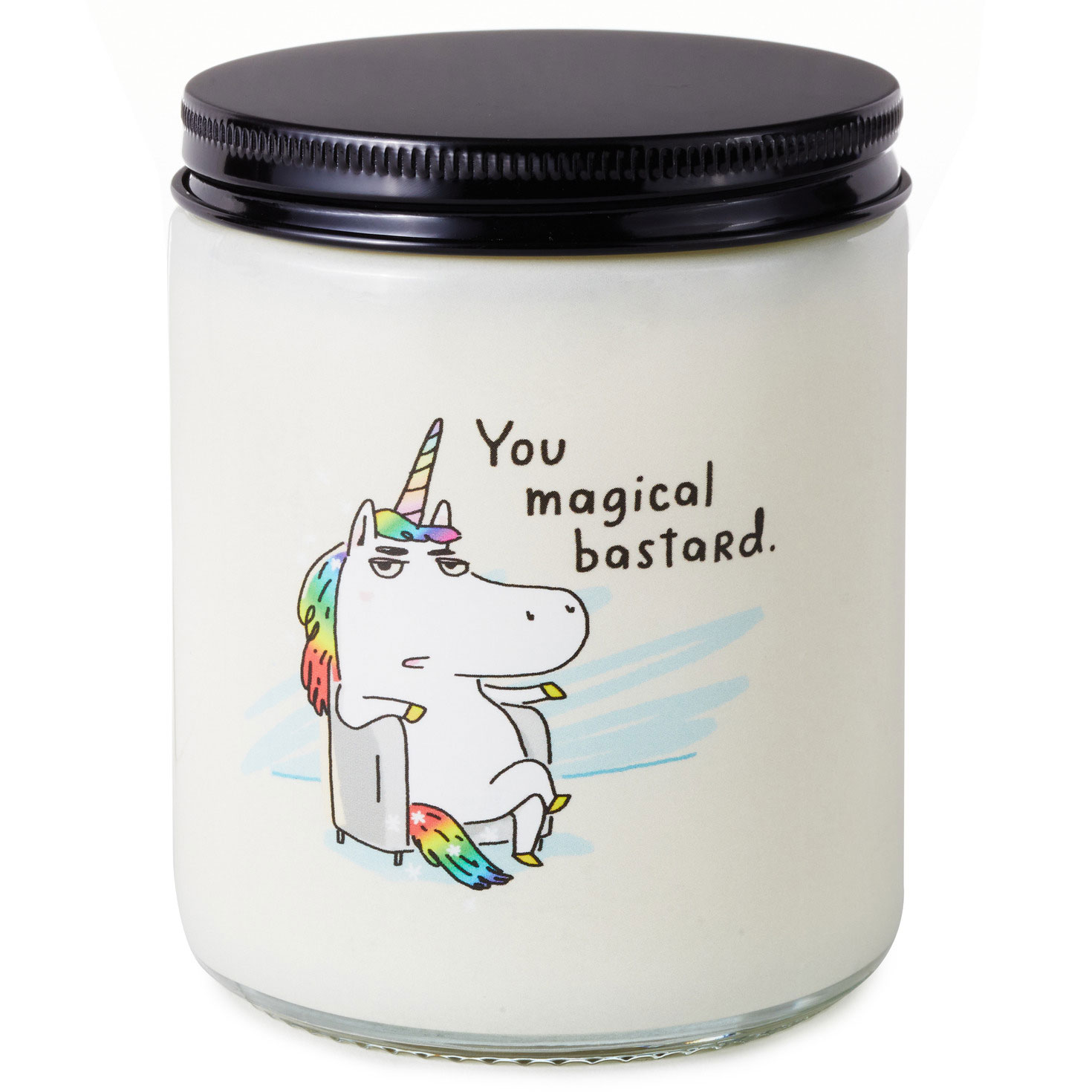 Unicorn You Magical Bastard Scented Single-Wick Jar Candle, 7 oz ...