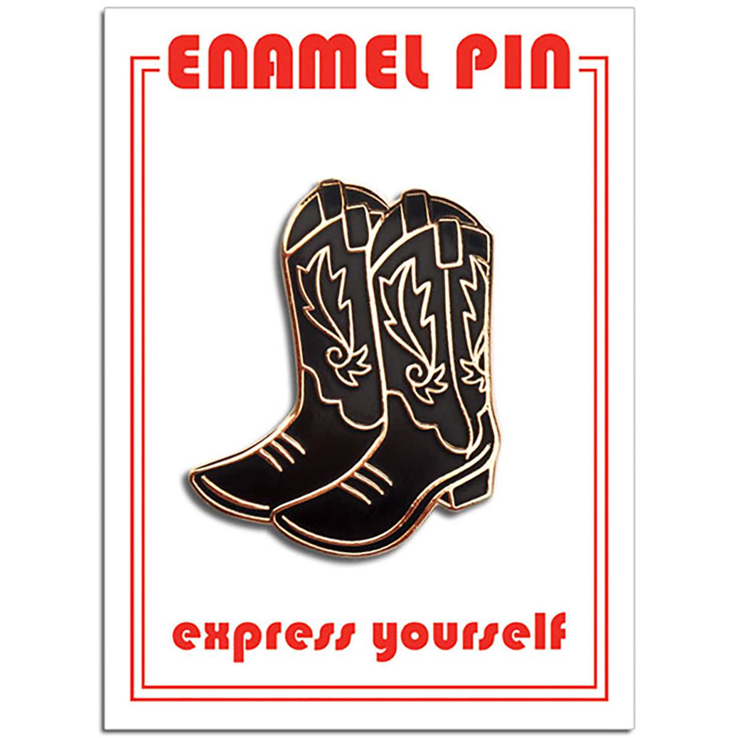 The Found Cowboy Boots Enamel Pin - Pins & Costume Accessories | Hallmark