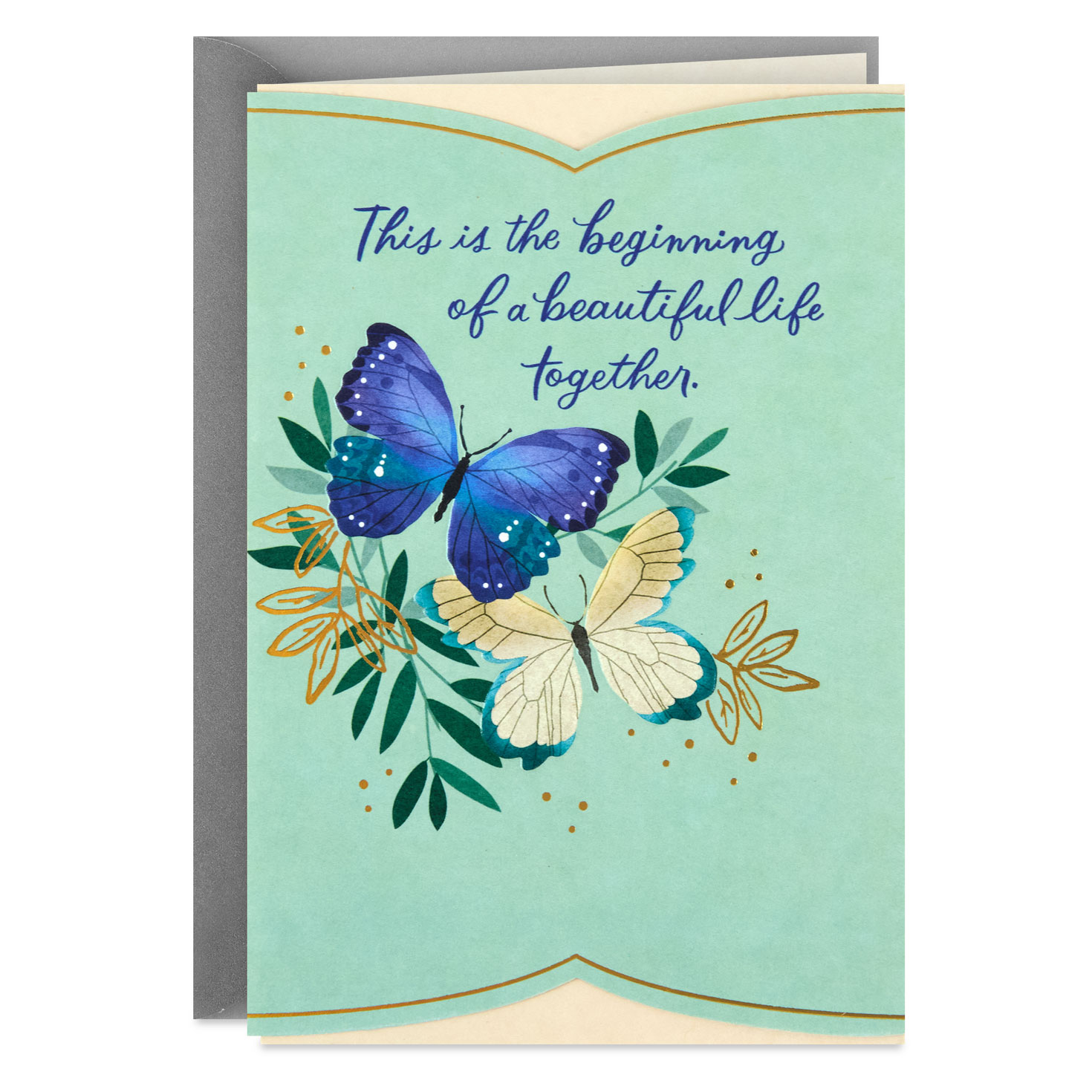 The Beginning of a Beautiful Life Together Wedding Card - Greeting ...