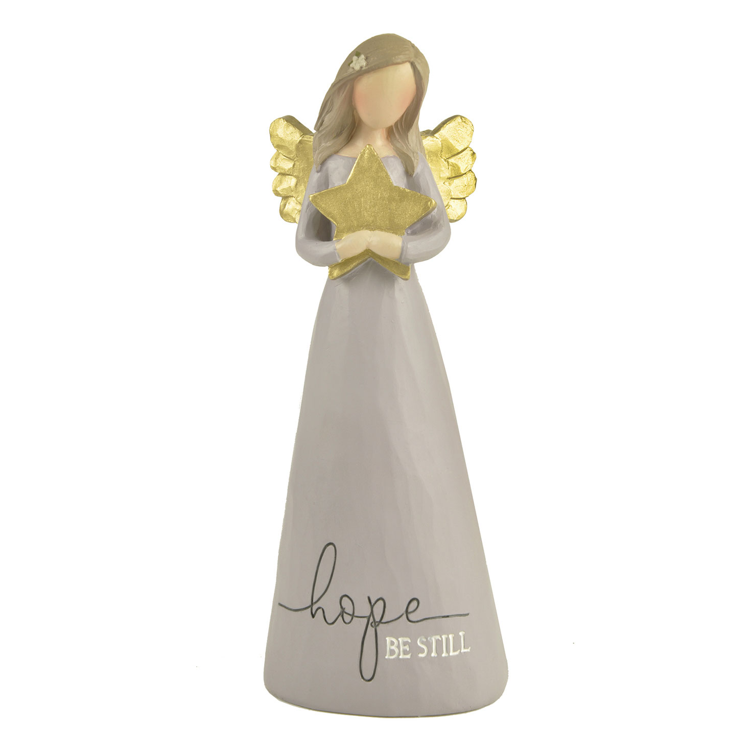 Blossom Bucket Hope Be Still Angel Figurine, 5.5" - Figurines | Hallmark