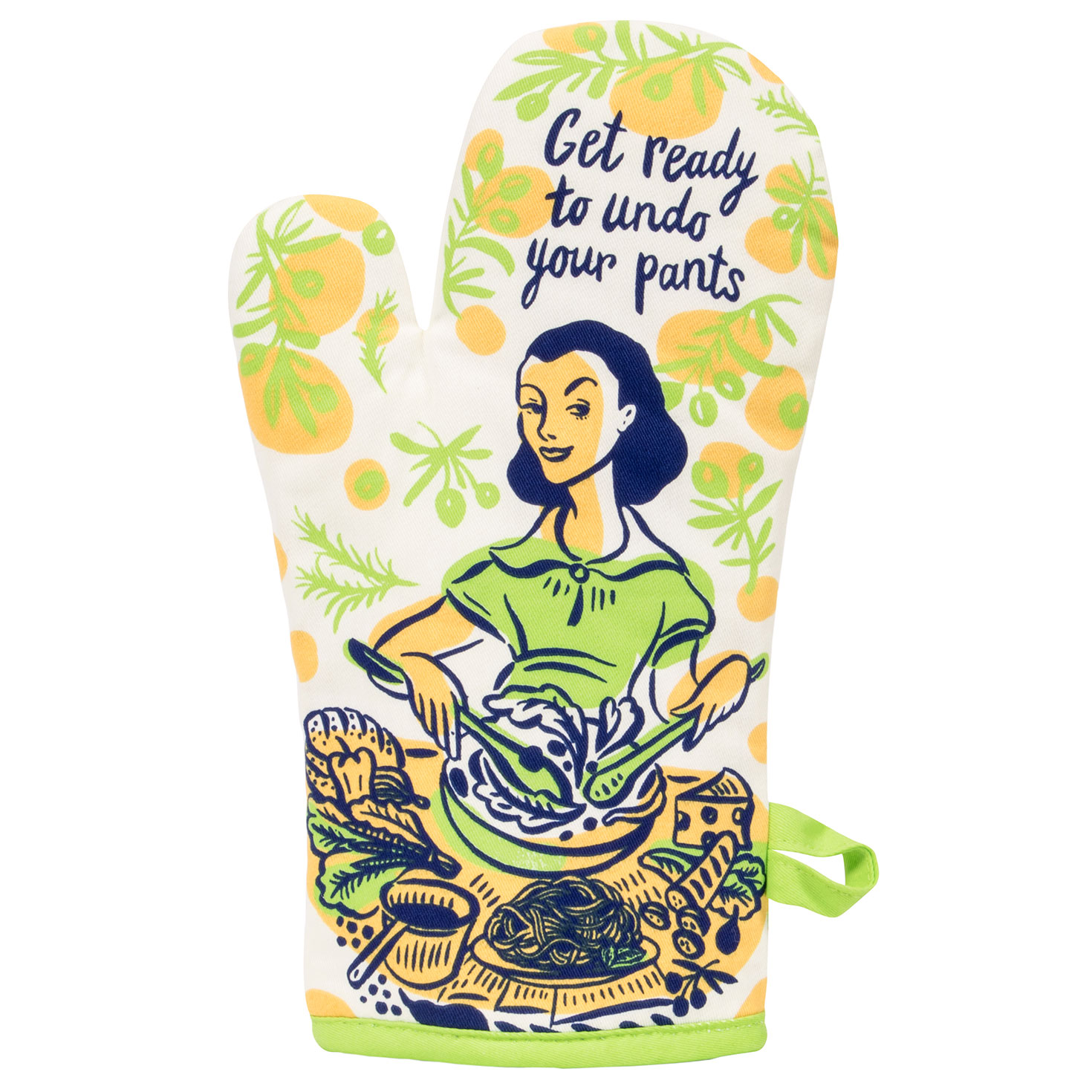 Blue Q Undo Your Pants Funny Oven Mitt - Kitchen Linens | Hallmark
