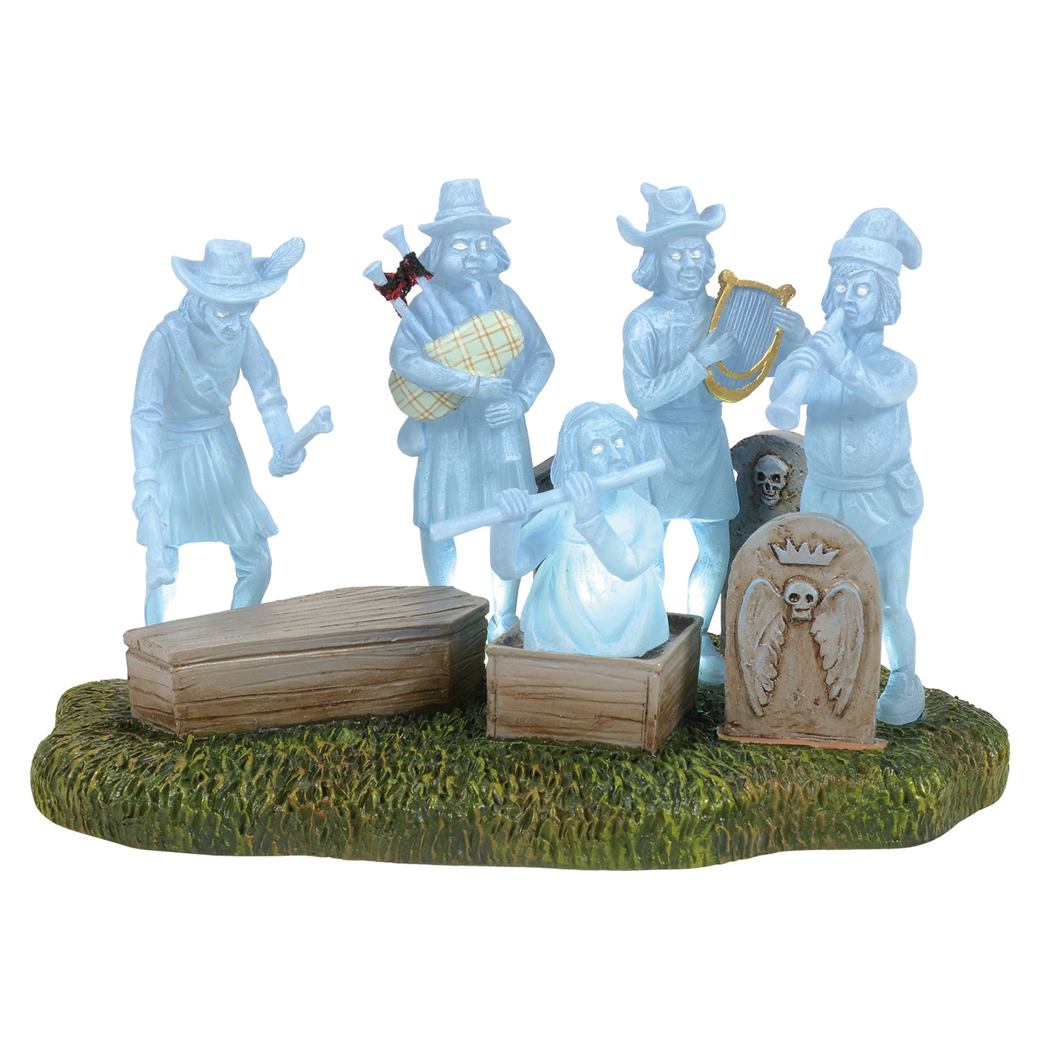 Disney Haunted Mansion Phantom Five Figurine With Light, 4" H ...