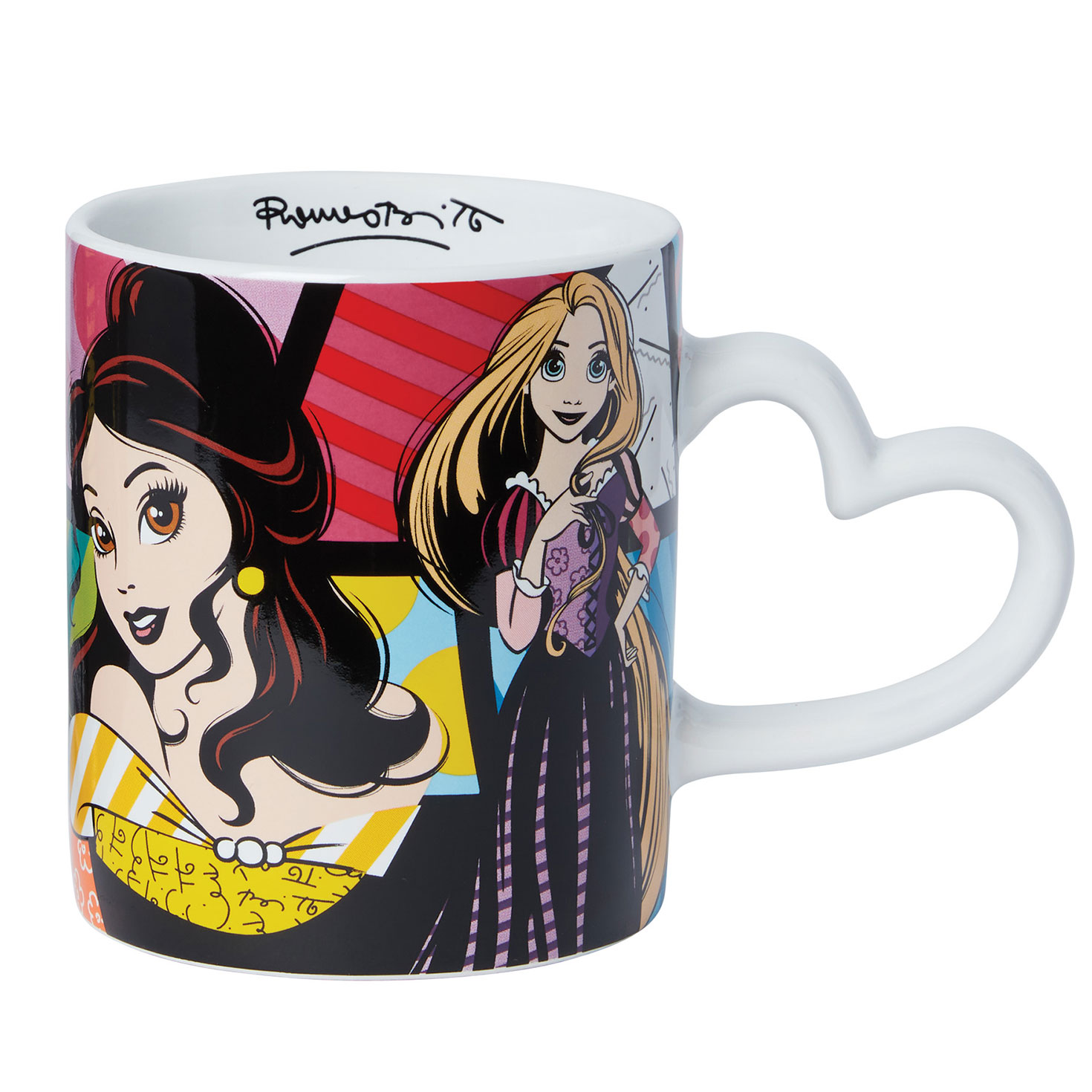 Disney Princesses Snow White, Jasmine, Belle and Rapunzel Britto Mug ...