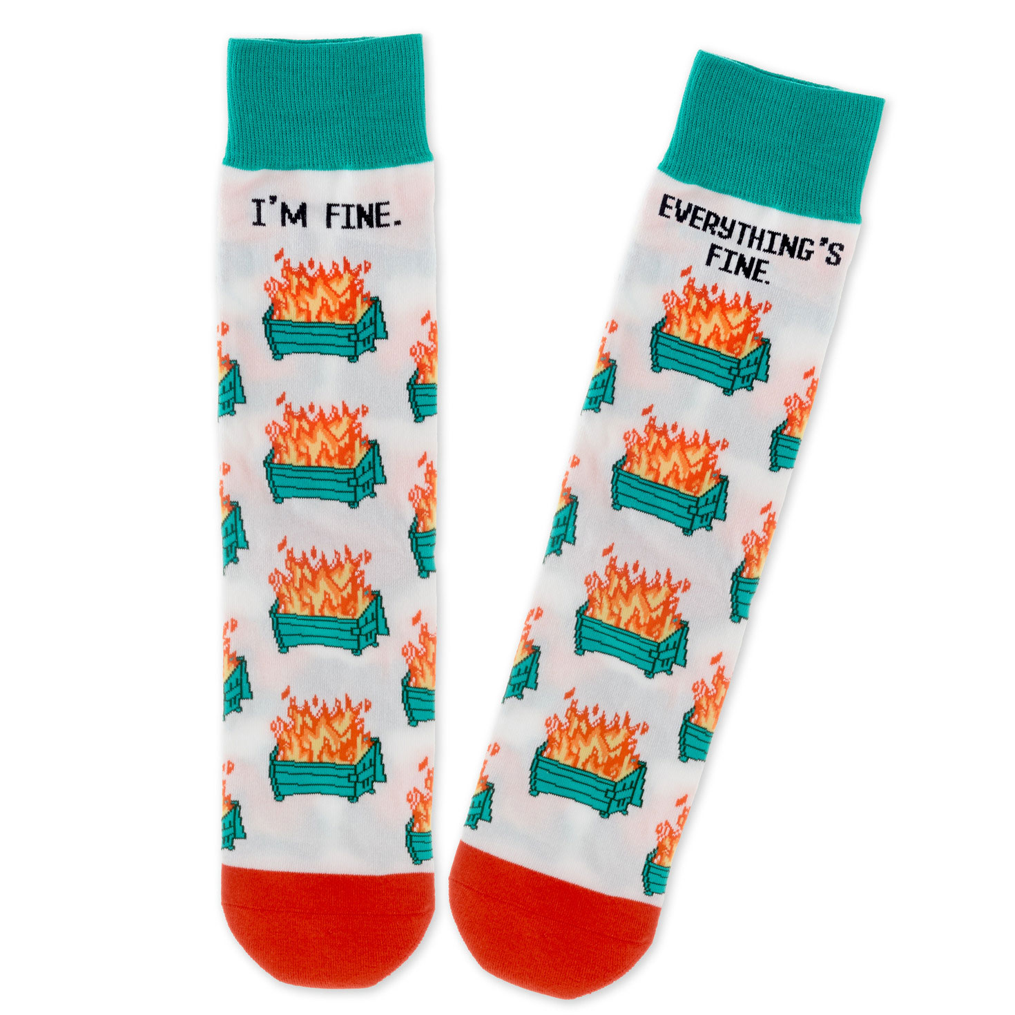 Dumpster Fire Novelty Crew Socks - Socks & Slippers | Hallmark