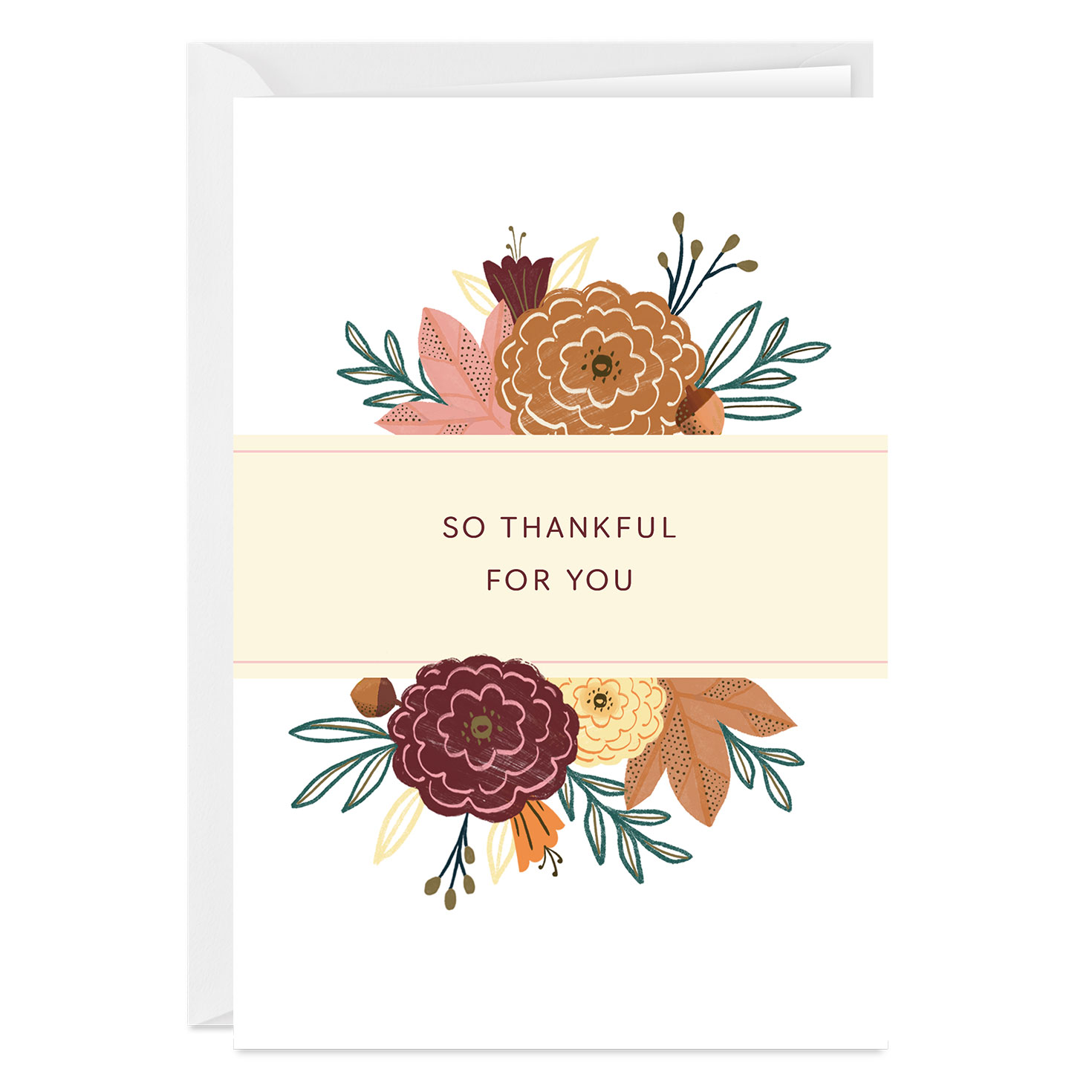 Fall Bouquet Thankful Custom Thanksgiving Card - Greeting Cards | Hallmark