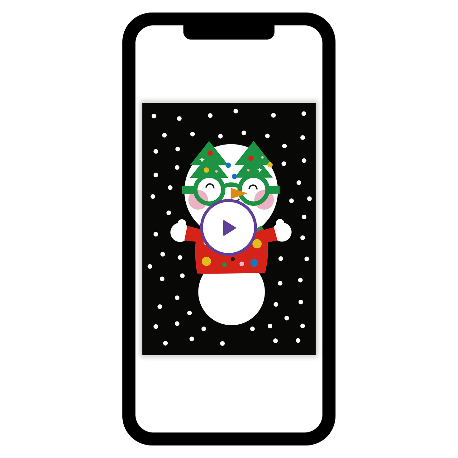 Modern Snowman Holiday eCard - eCards | Hallmark