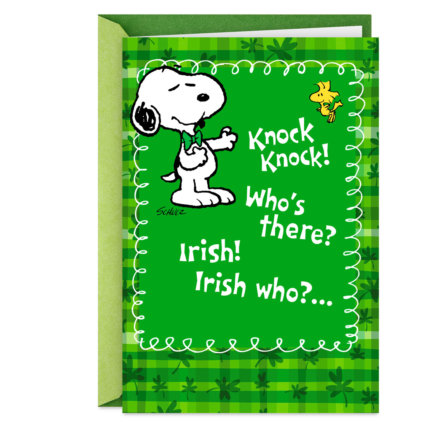 Peanuts® Snoopy and Woodstock Irish Knock-Knock Joke Funny St. Patrick ...