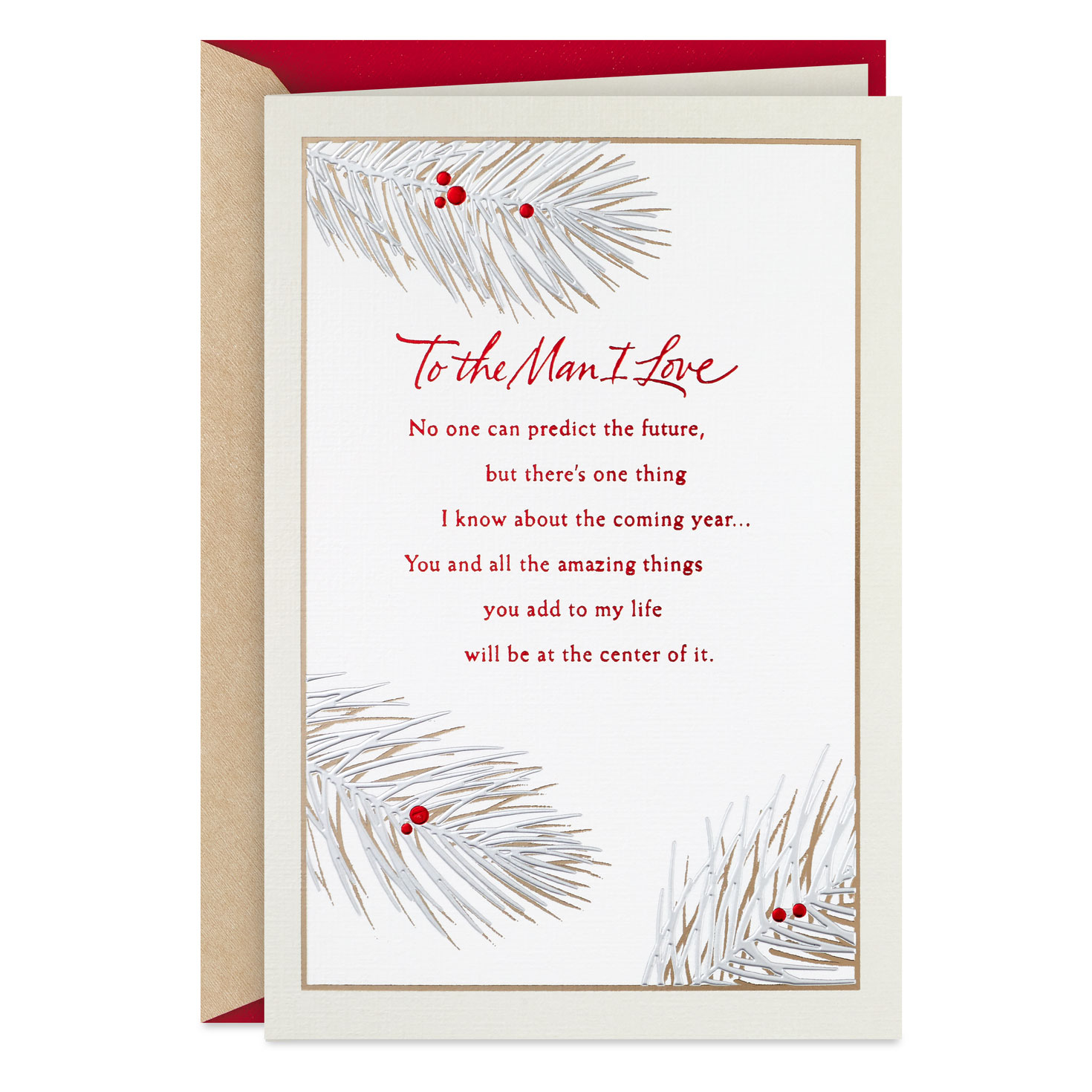 To the Man I Love Romantic Christmas Card - Greeting Cards | Hallmark
