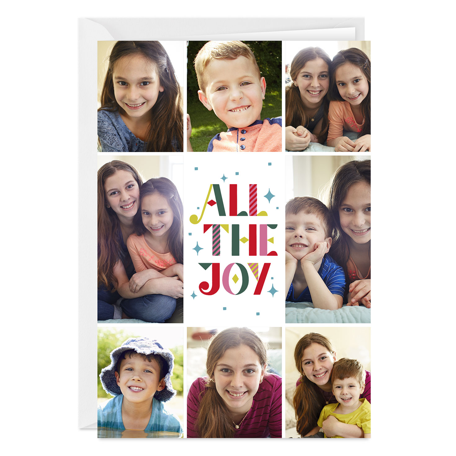 All the Joy Photo Collage Custom Holiday Card - Greeting Cards | Hallmark