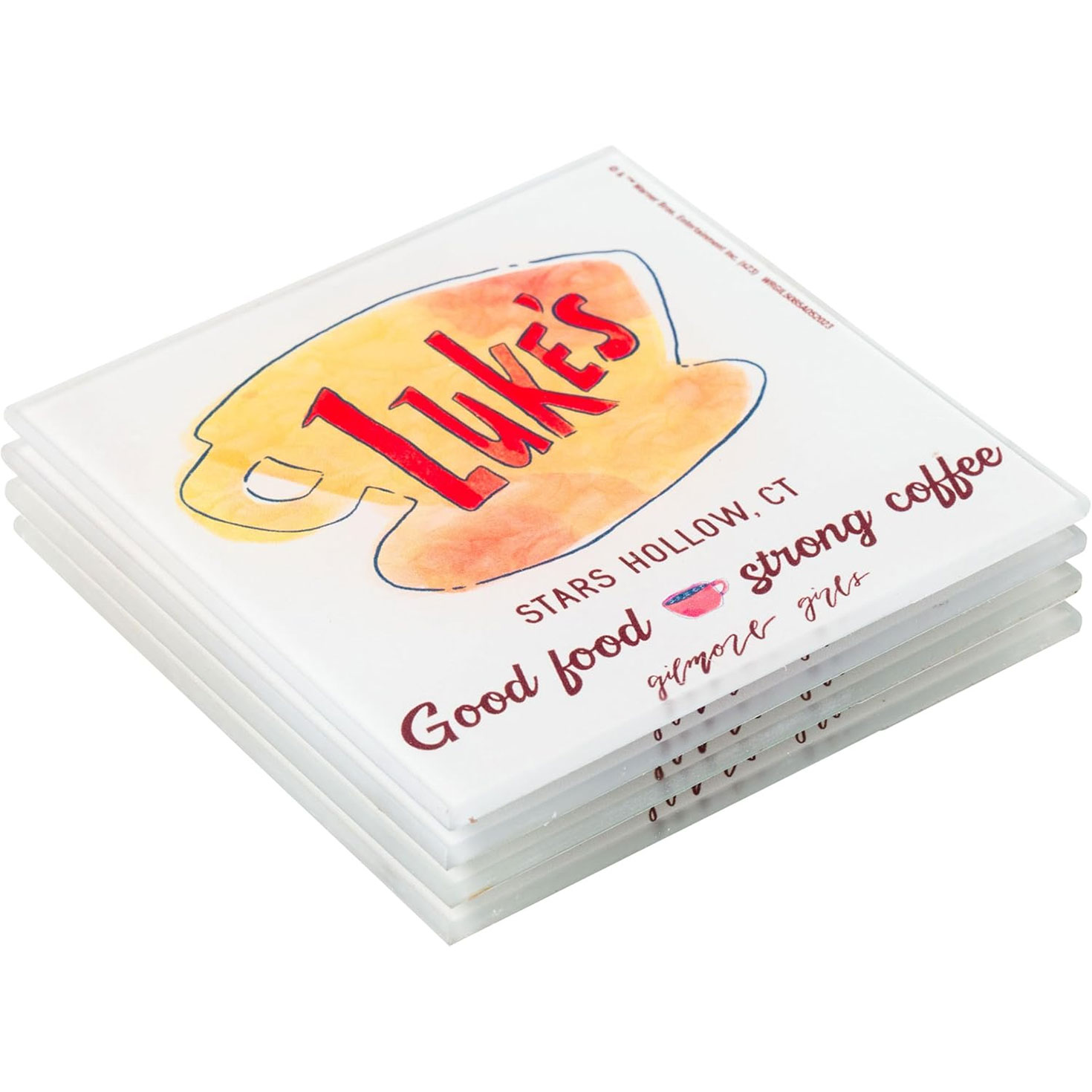 Silver Buffalo Gilmore Girls Luke's Diner Sign Coasters, Set of 4 ...