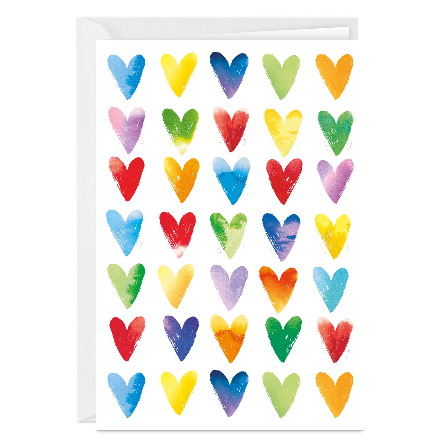 Watercolor Hearts Custom Love Card - Greeting Cards | Hallmark