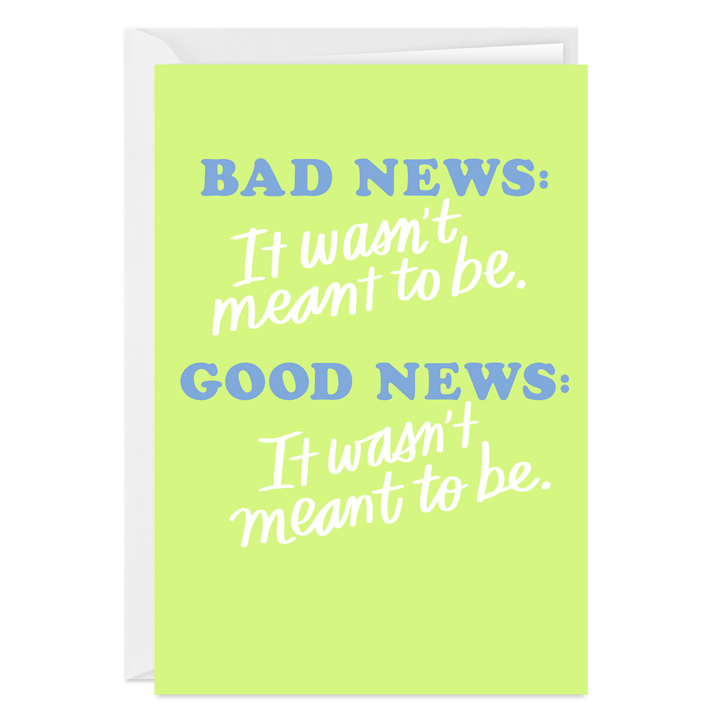 Good News Bad News Funny Custom Encouragement Card - Greeting Cards ...