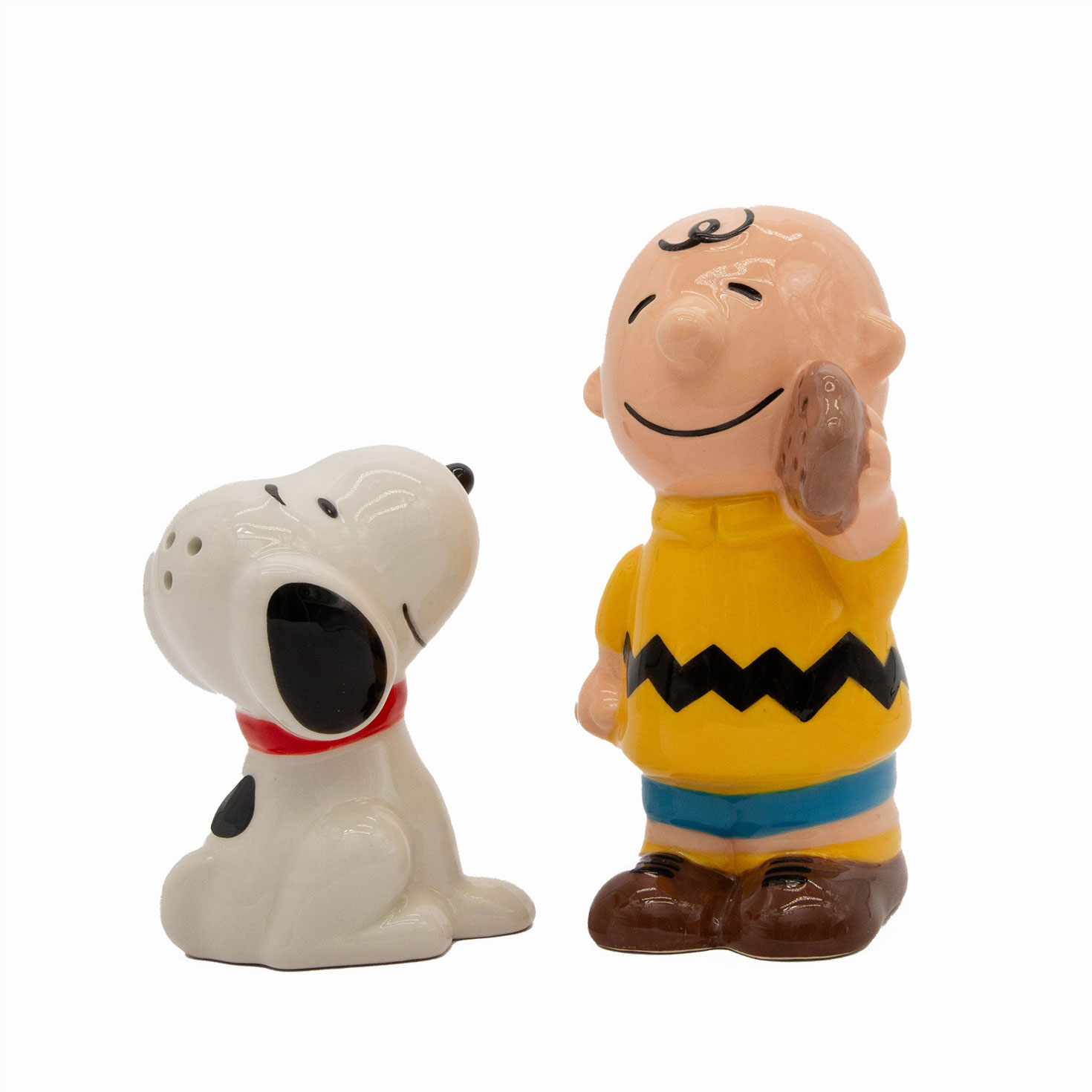R Squared Peanuts Snoopy and Charlie Brown Salt and Pepper Shakers ...