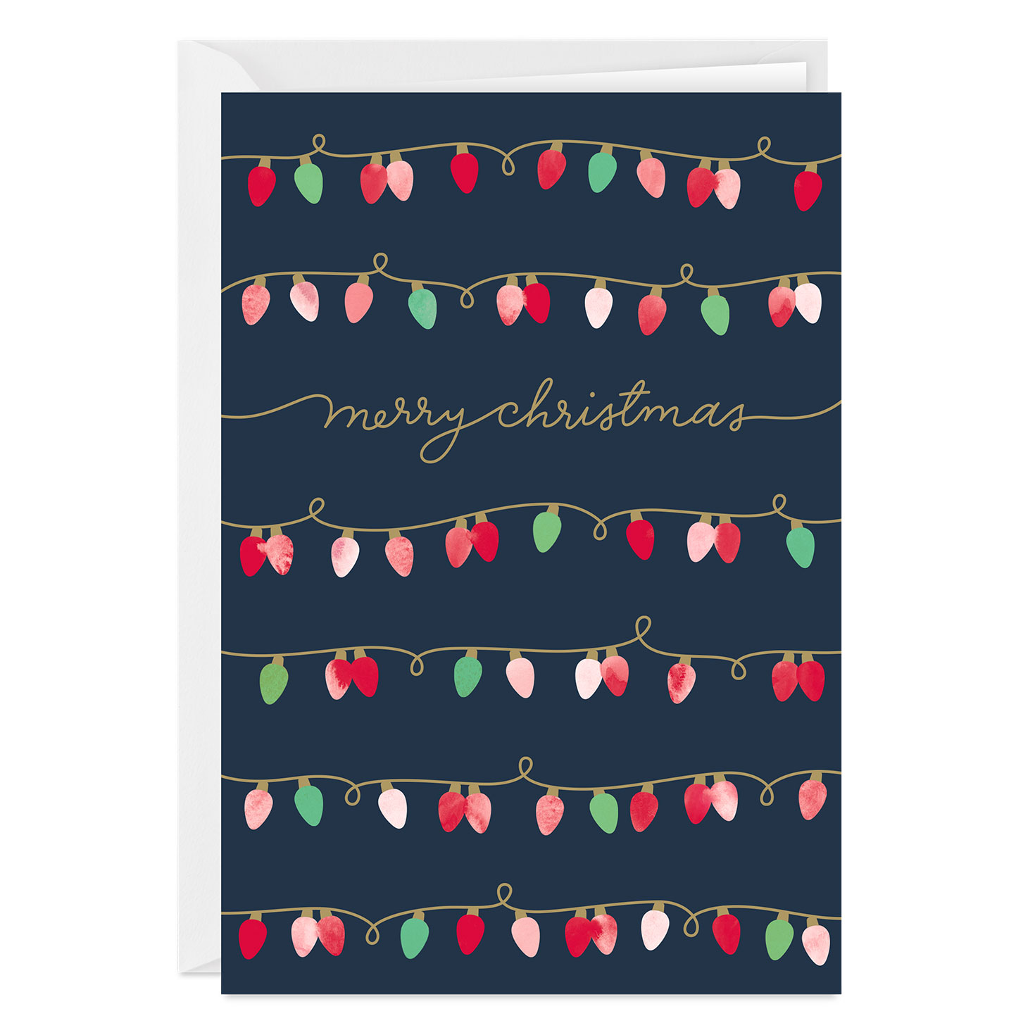 Whimsical String Lights Custom Christmas Card - Greeting Cards | Hallmark