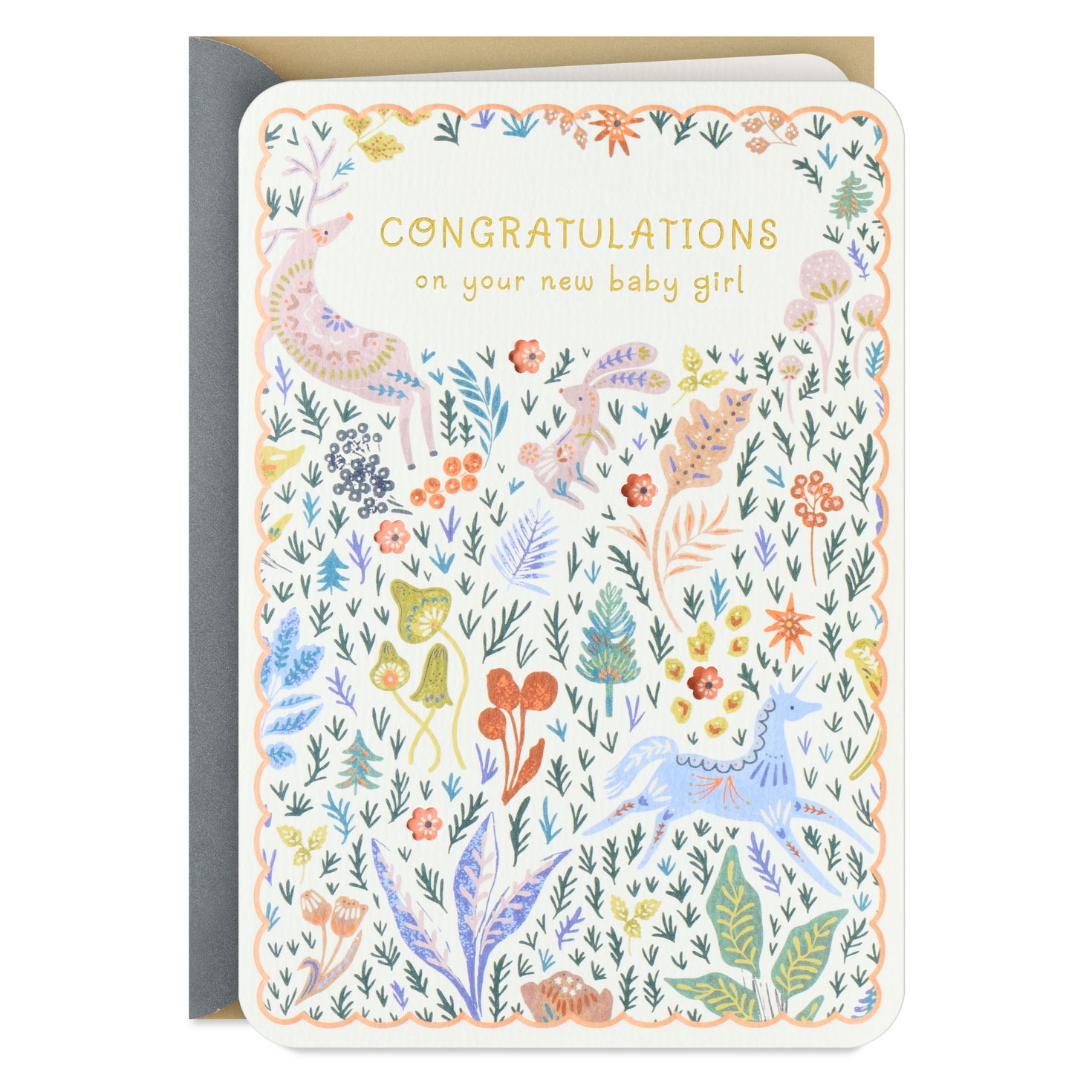 Endless Wonder and Pure Joy New Baby Girl Card - Greeting Cards | Hallmark