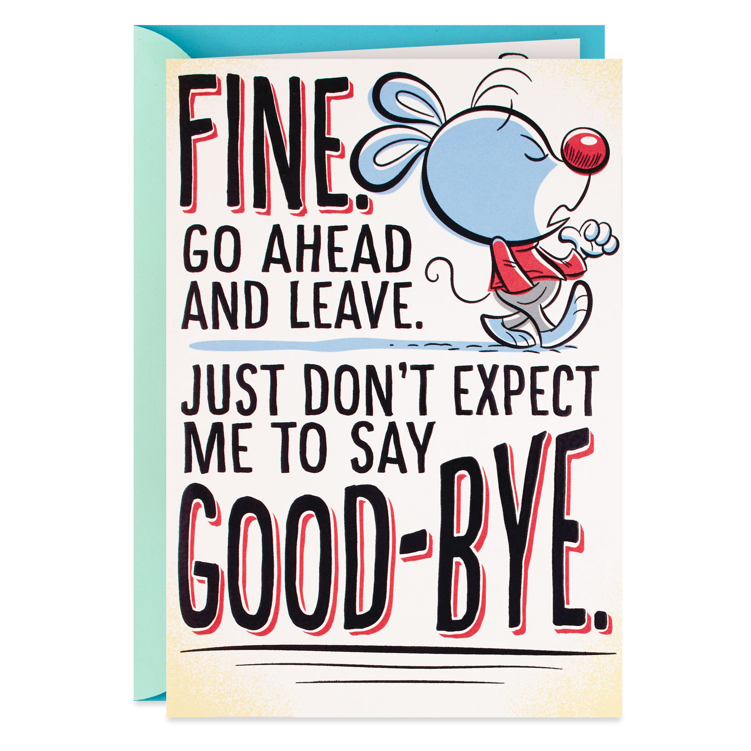 Funny Goodbye Card Rude Farewell Card Funny Greeting Card Andaz Press