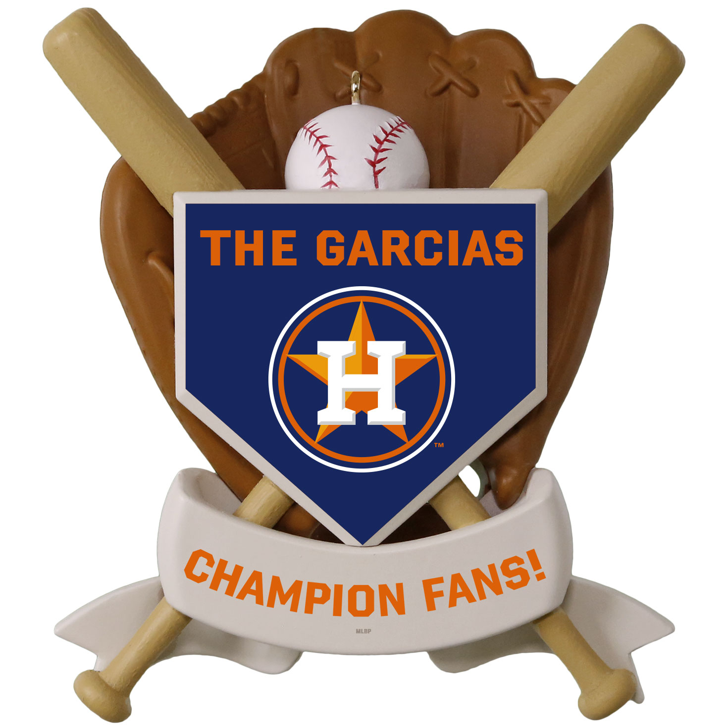 MLB Houston Astros™ Baseball Personalized Ornament, Custom Text ...