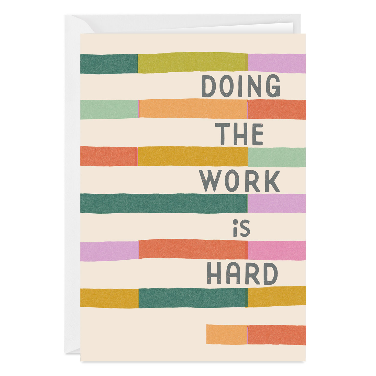 work hard card