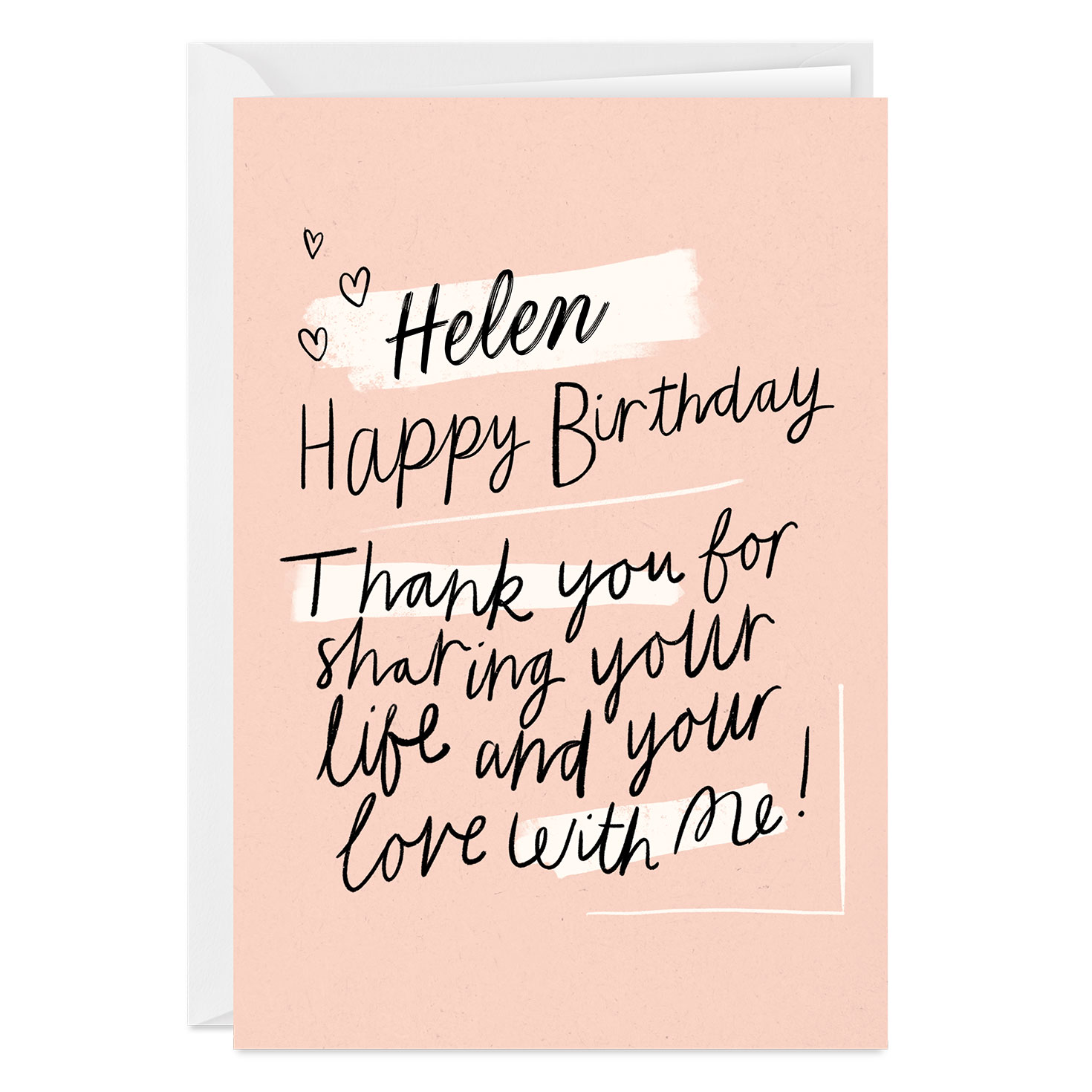 Sharing Life and Love Together Custom Birthday Card - Greeting Cards ...