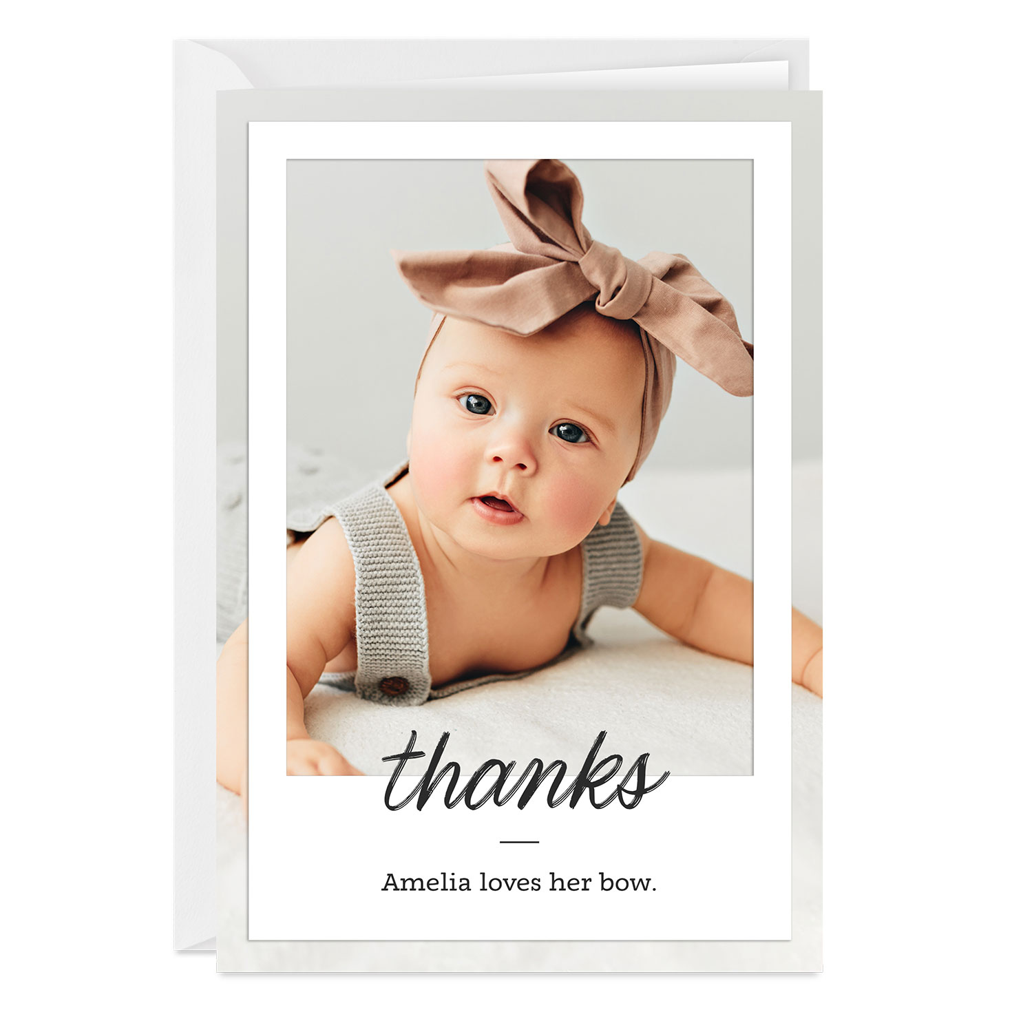 Personalized Snapshot Frame Thank-You Photo Card - Greeting Cards ...
