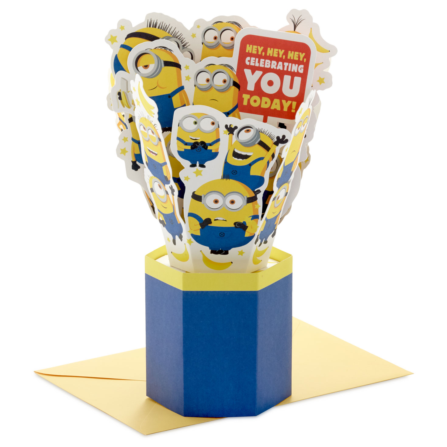 Despicable Me Minions Celebrating You 3D Pop-Up Card - Greeting Cards ...