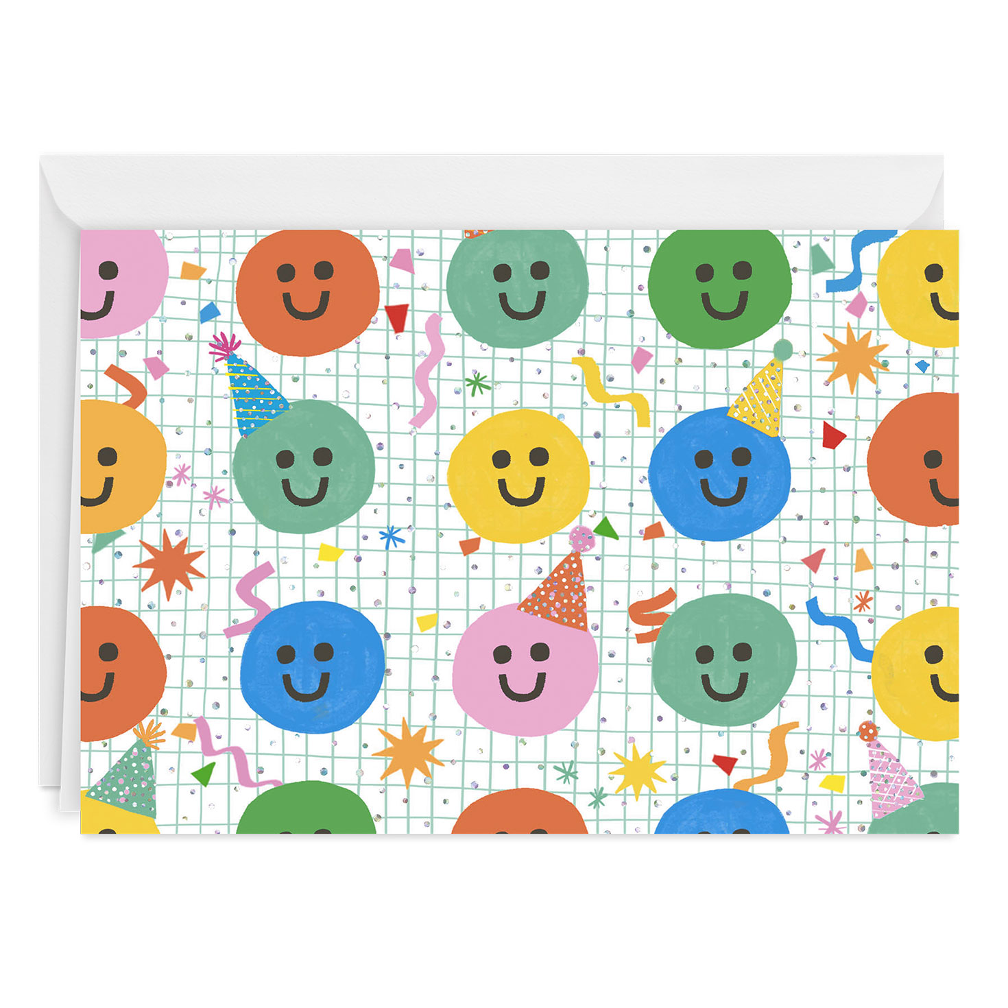 Colorful Smiley Faces Custom Birthday Card - Greeting Cards | Hallmark